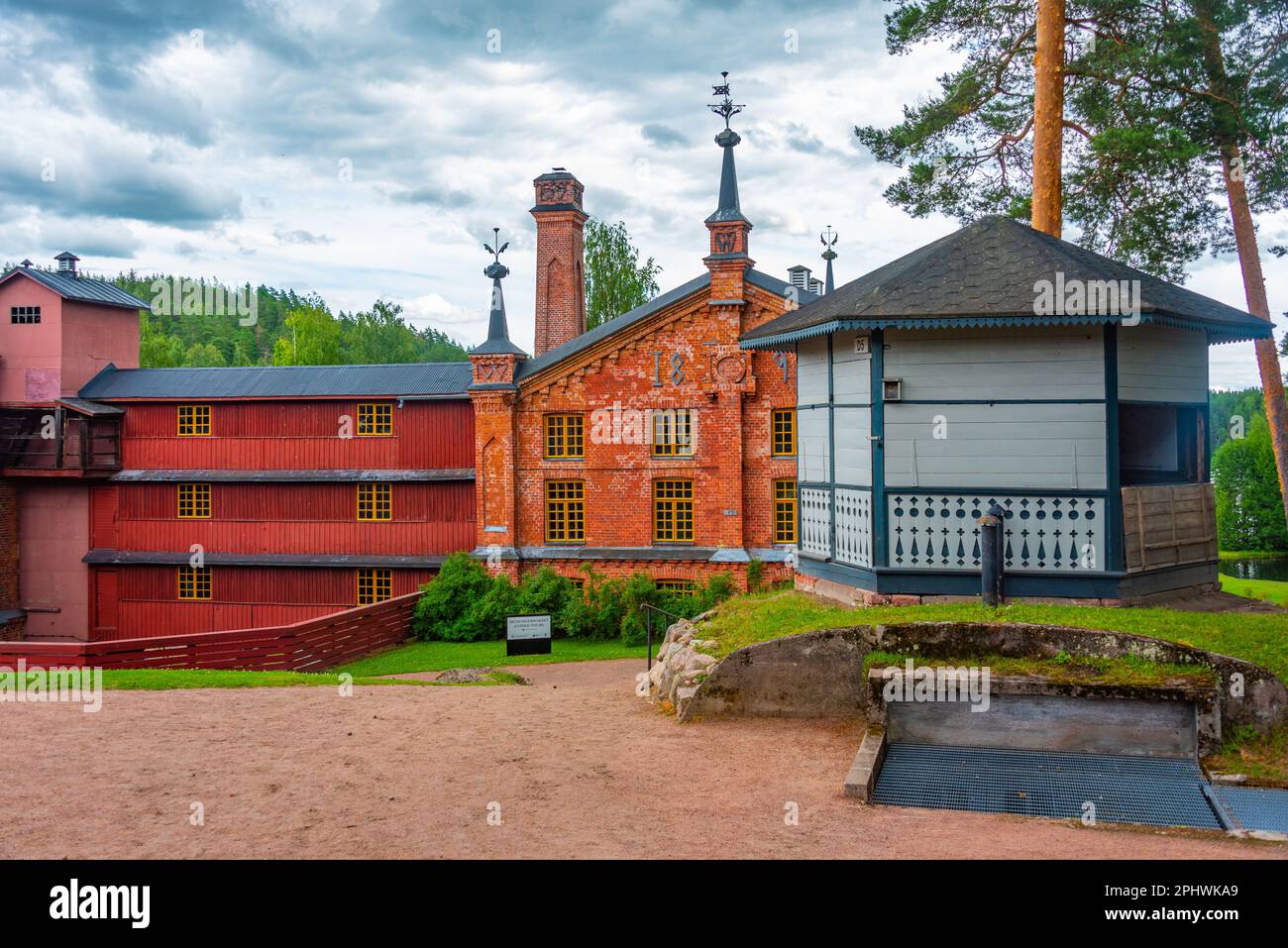 Historical Verla paper mill in Finland Stock Photo - Alamy