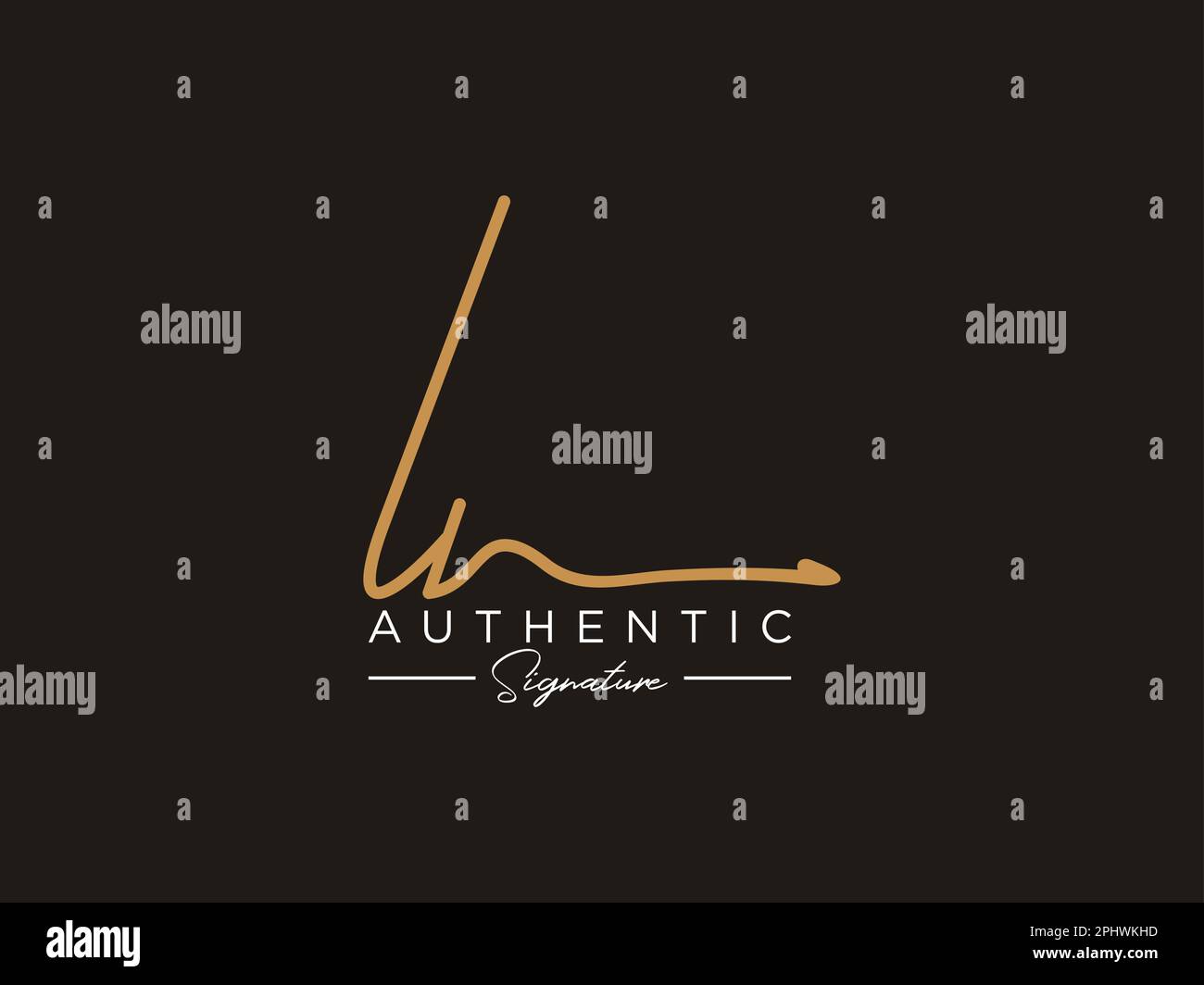 Ln signature Stock Vector Images - Alamy
