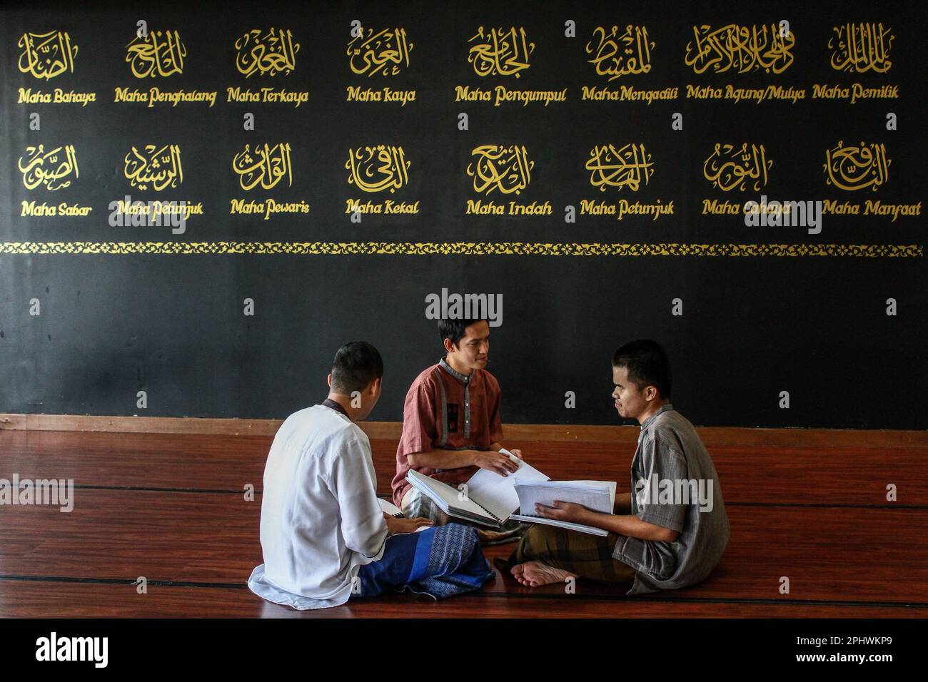 Bandung, West Java, Indonesia. 30th Mar, 2023. Visually impaired Muslim ...