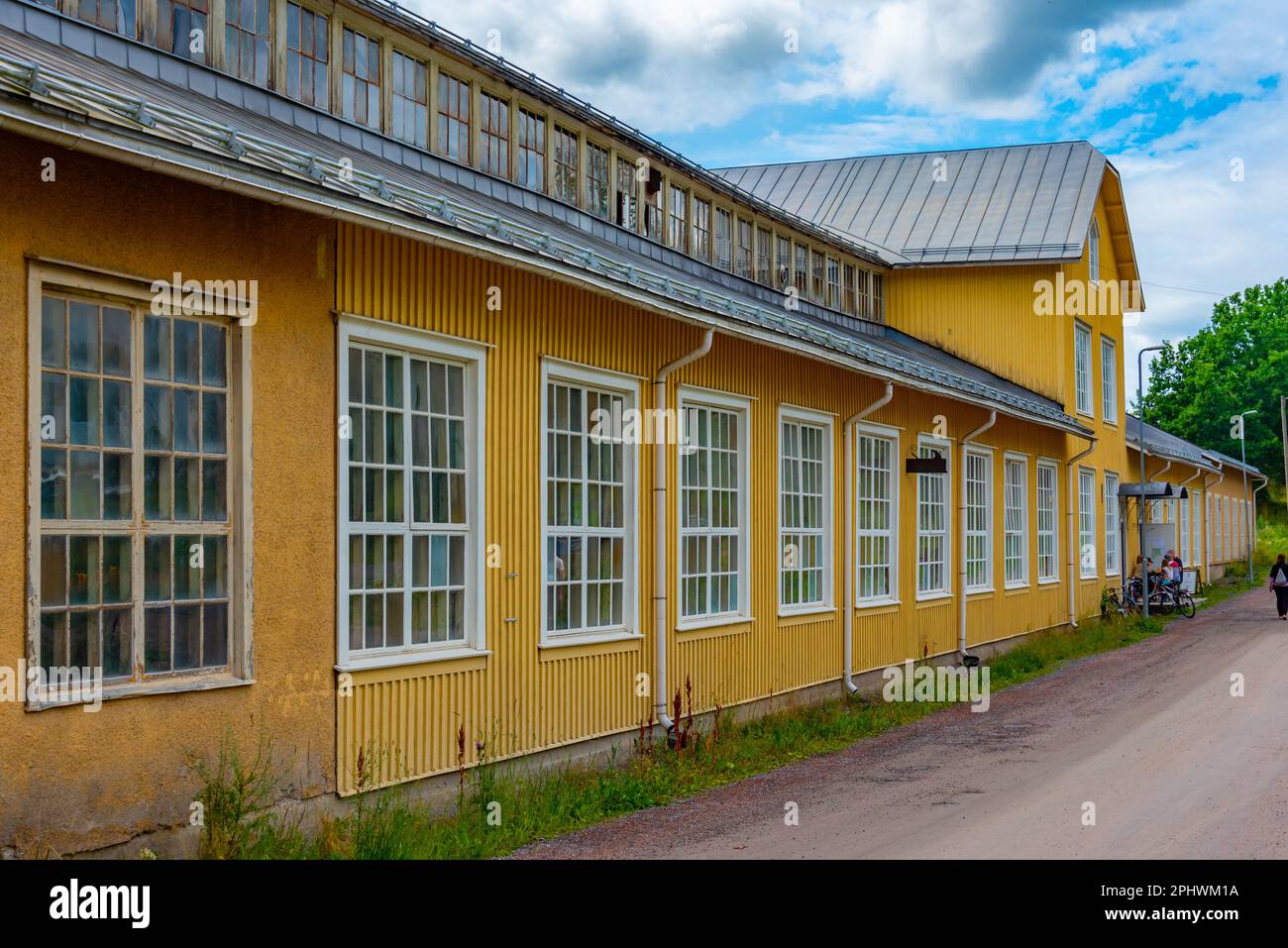 Brick building of old factory in Fiskars, Finland Stock Photo - Alamy