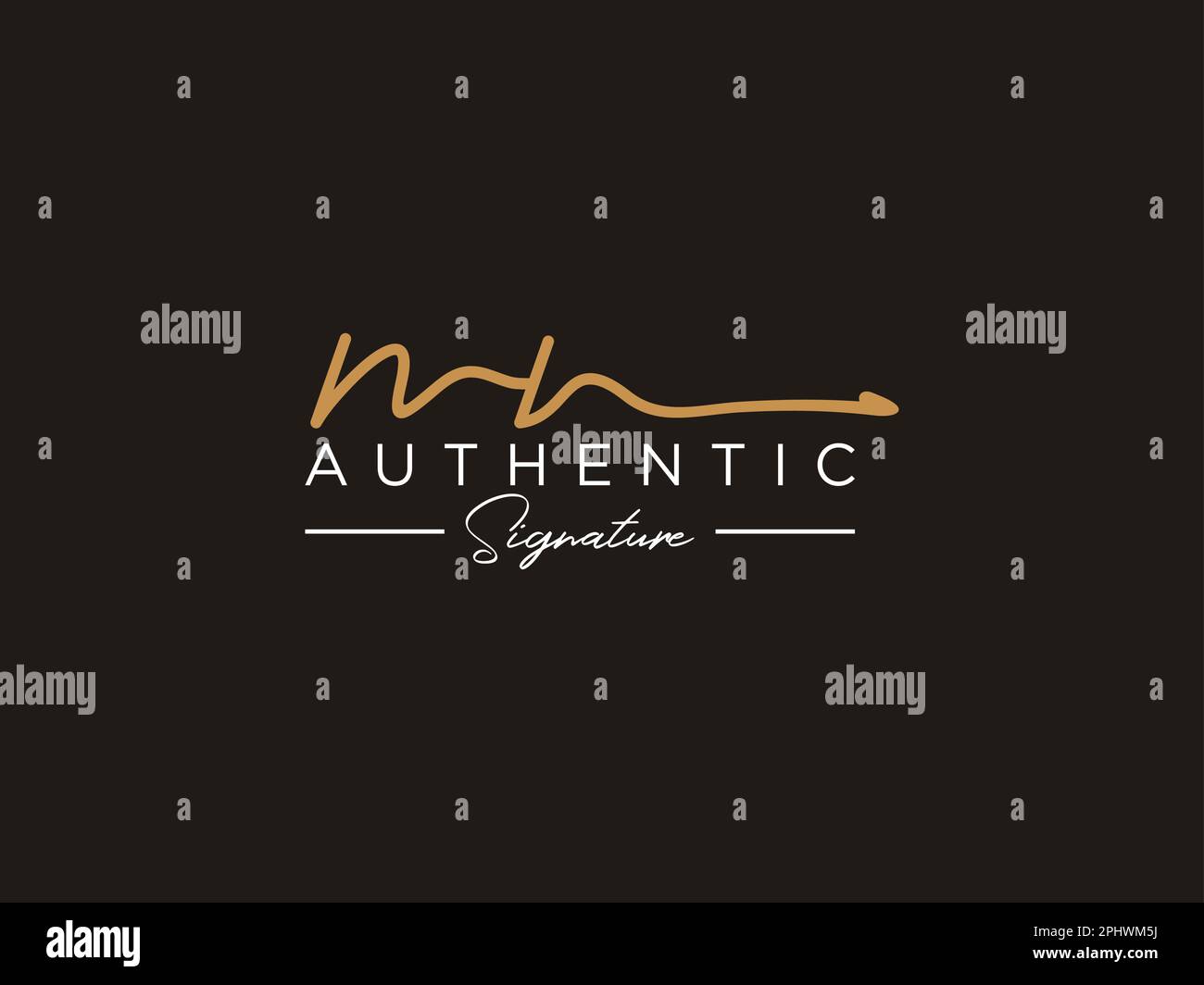 Letter MN Signature Logo Template Vector Stock Vector Image & Art - Alamy