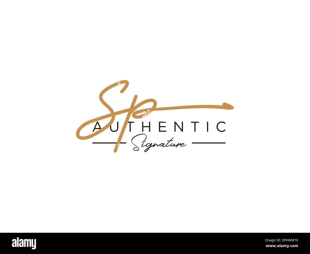 Letter SP Signature Logo Template Vector Stock Vector Image & Art - Alamy
