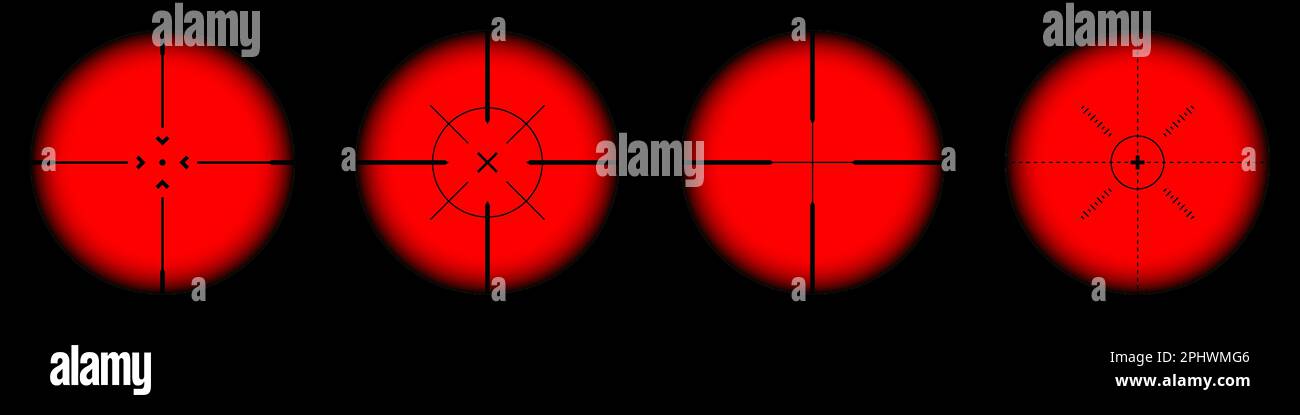 Various weapon thermal infrared sights, sniper rifle optical scopes ...