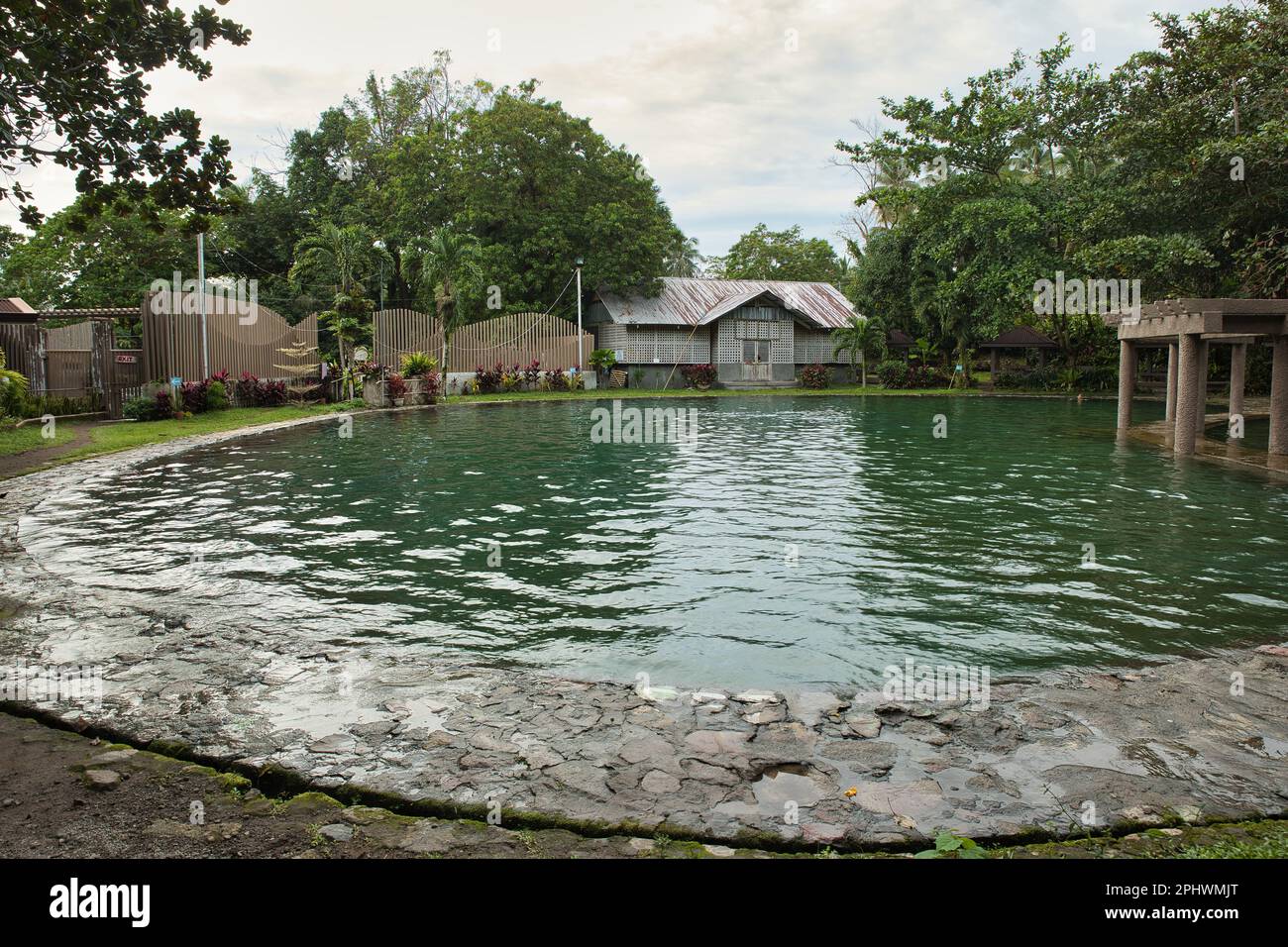 The Soda Water Pool in Camiguin in the Philippines which is surrounded ...