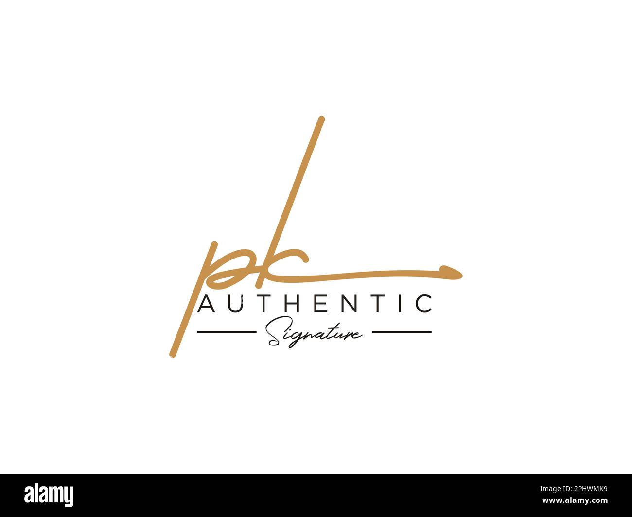 Letter PK Signature Logo Template Vector Stock Vector Image & Art - Alamy