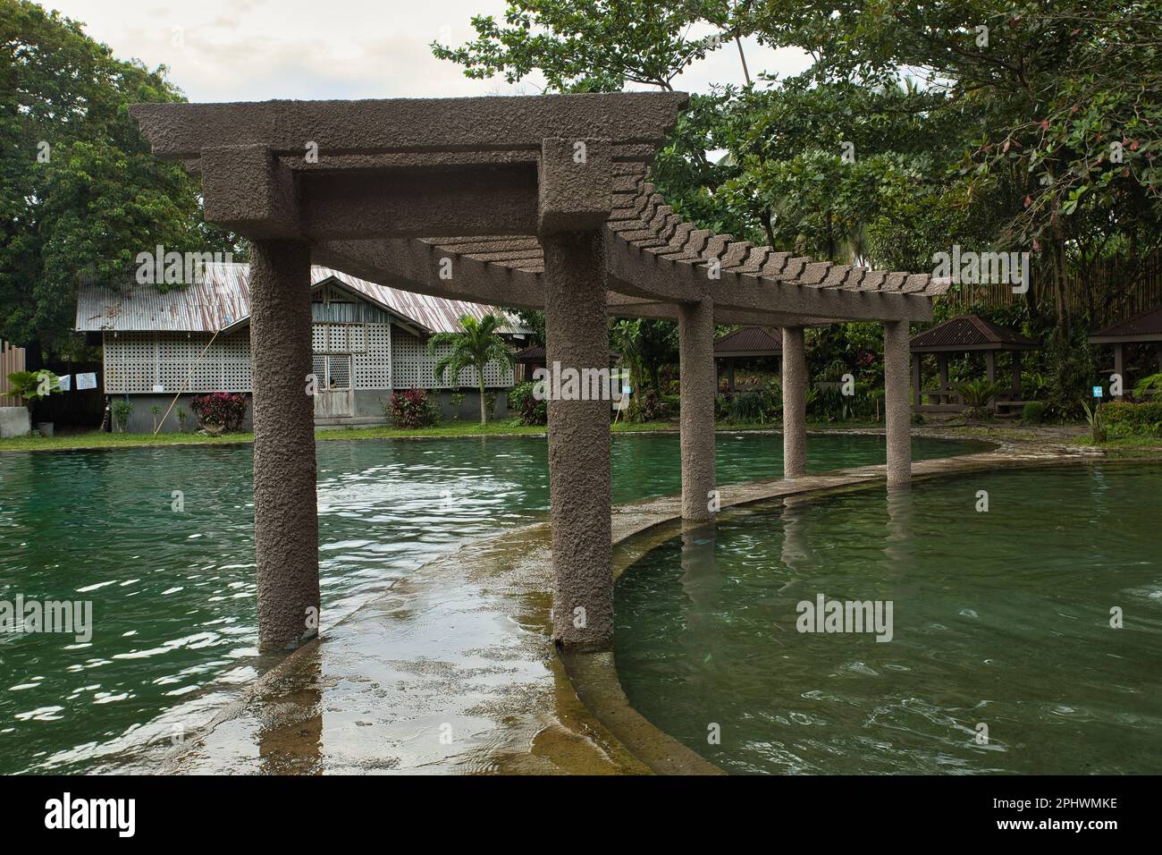 The Soda Water Pool in Camiguin in the Philippines which is surrounded ...