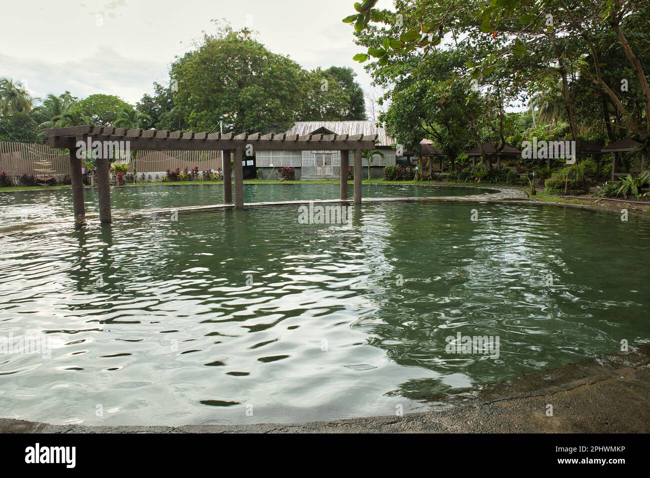 The Soda Water Pool in Camiguin in the Philippines which is surrounded ...
