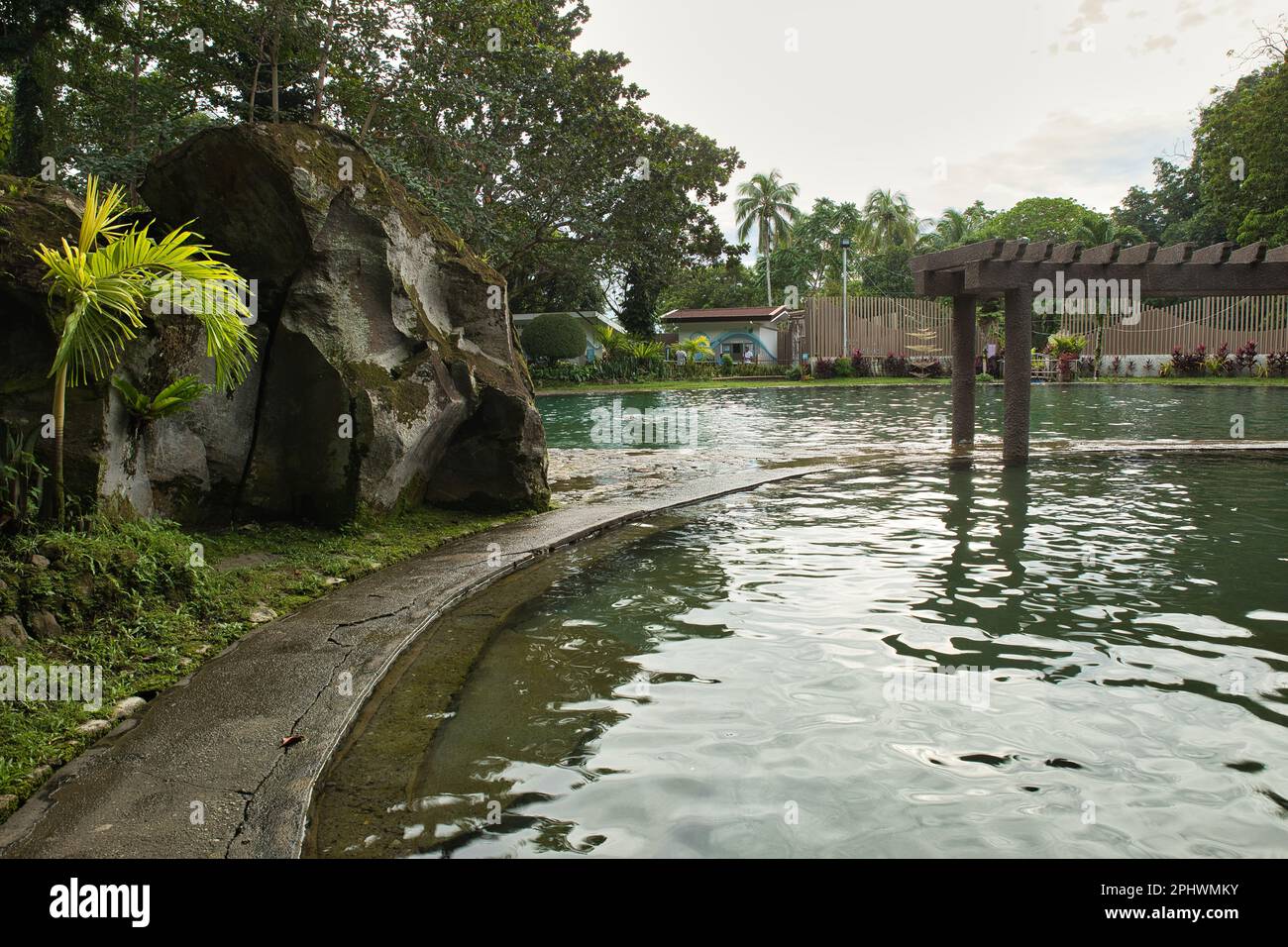 The Soda Water Pool in Camiguin in the Philippines which is surrounded ...