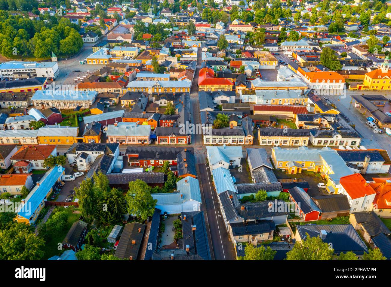Panorama of Finnish town Rauma Stock Photo - Alamy