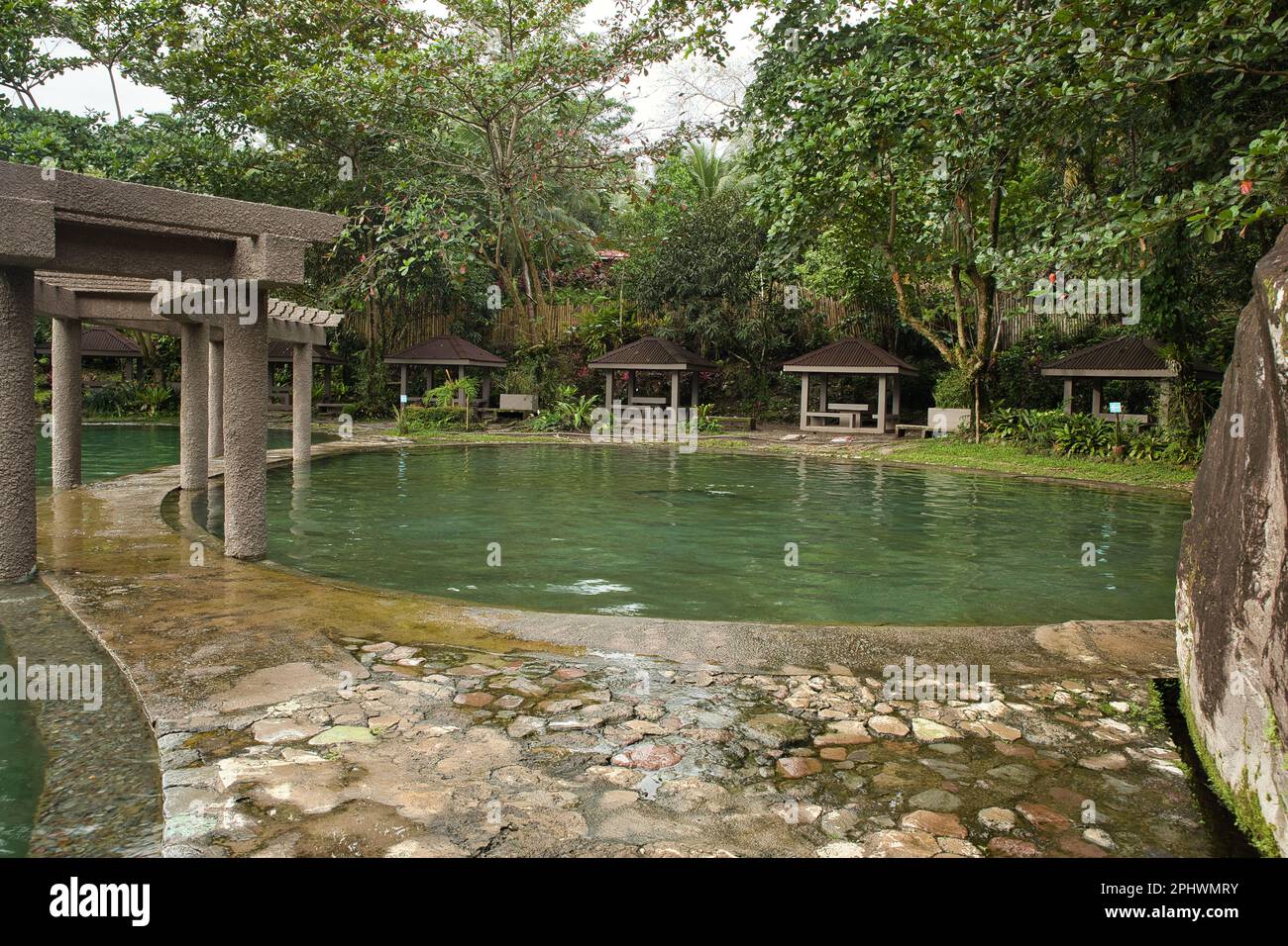 The Soda Water Pool in Camiguin in the Philippines which is surrounded ...