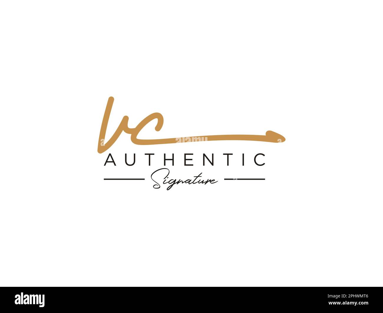 Letter VC Signature Logo Template Vector Stock Vector Image & Art - Alamy