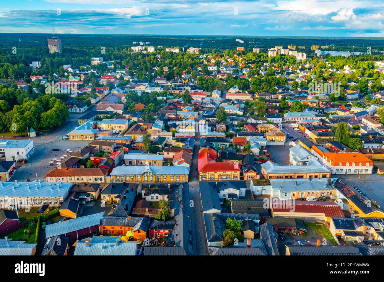 Panorama of Finnish town Rauma Stock Photo - Alamy