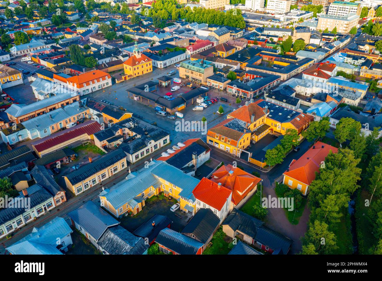 Panorama of Finnish town Rauma Stock Photo - Alamy