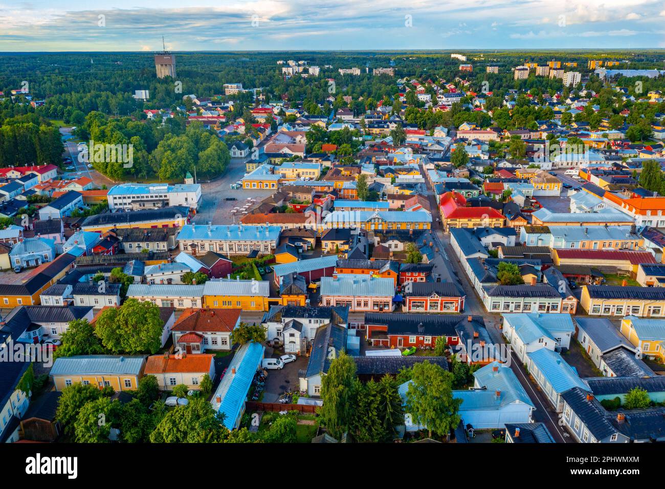 Panorama of Finnish town Rauma Stock Photo - Alamy