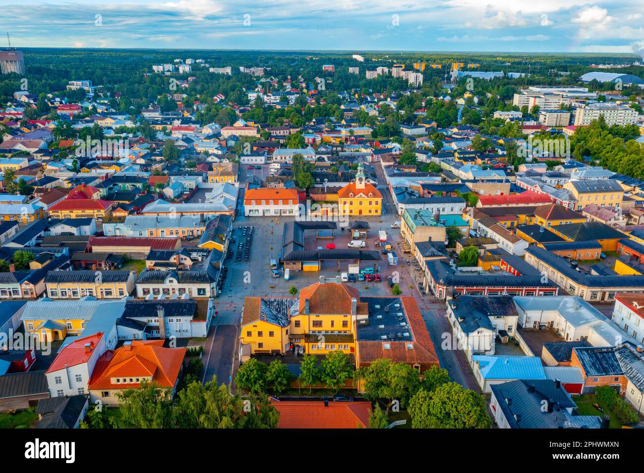 Panorama of Finnish town Rauma Stock Photo - Alamy