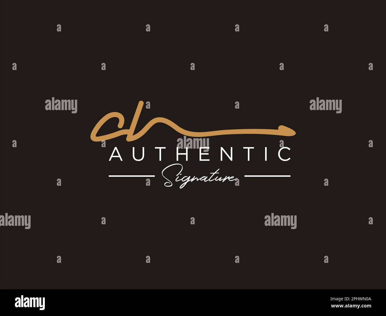 Letter AN Signature Logo Template Vector Stock Vector Image & Art - Alamy