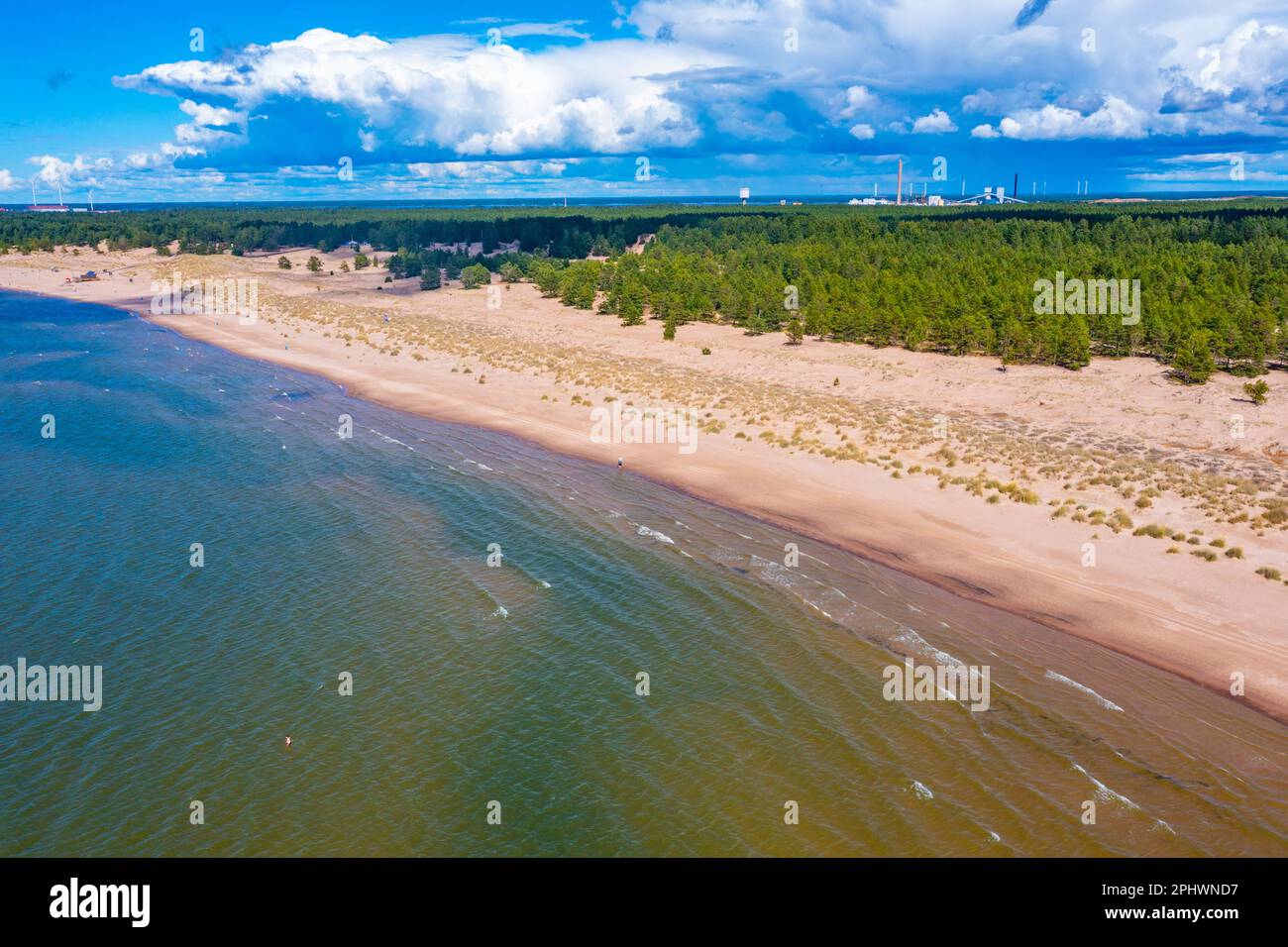 Panorama view of Yyteri beach in Finland Stock Photo - Alamy