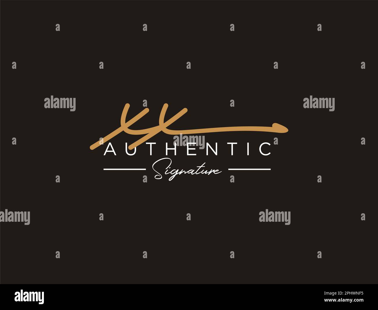 Letter XX Signature Logo Template Vector Stock Vector Image & Art - Alamy