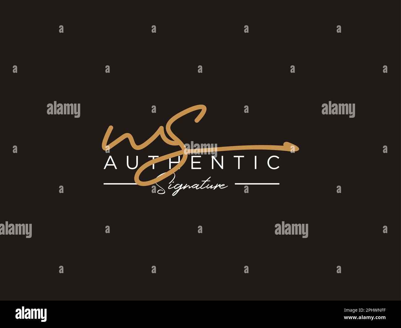 Letter WS Signature Logo Template Vector Stock Vector Image & Art - Alamy