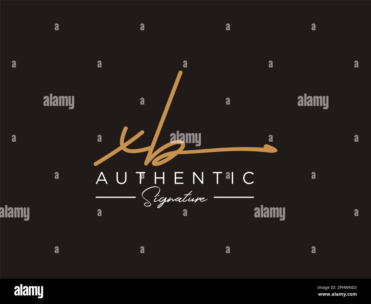 Letter XB Signature Logo Template Vector Stock Vector Image & Art - Alamy