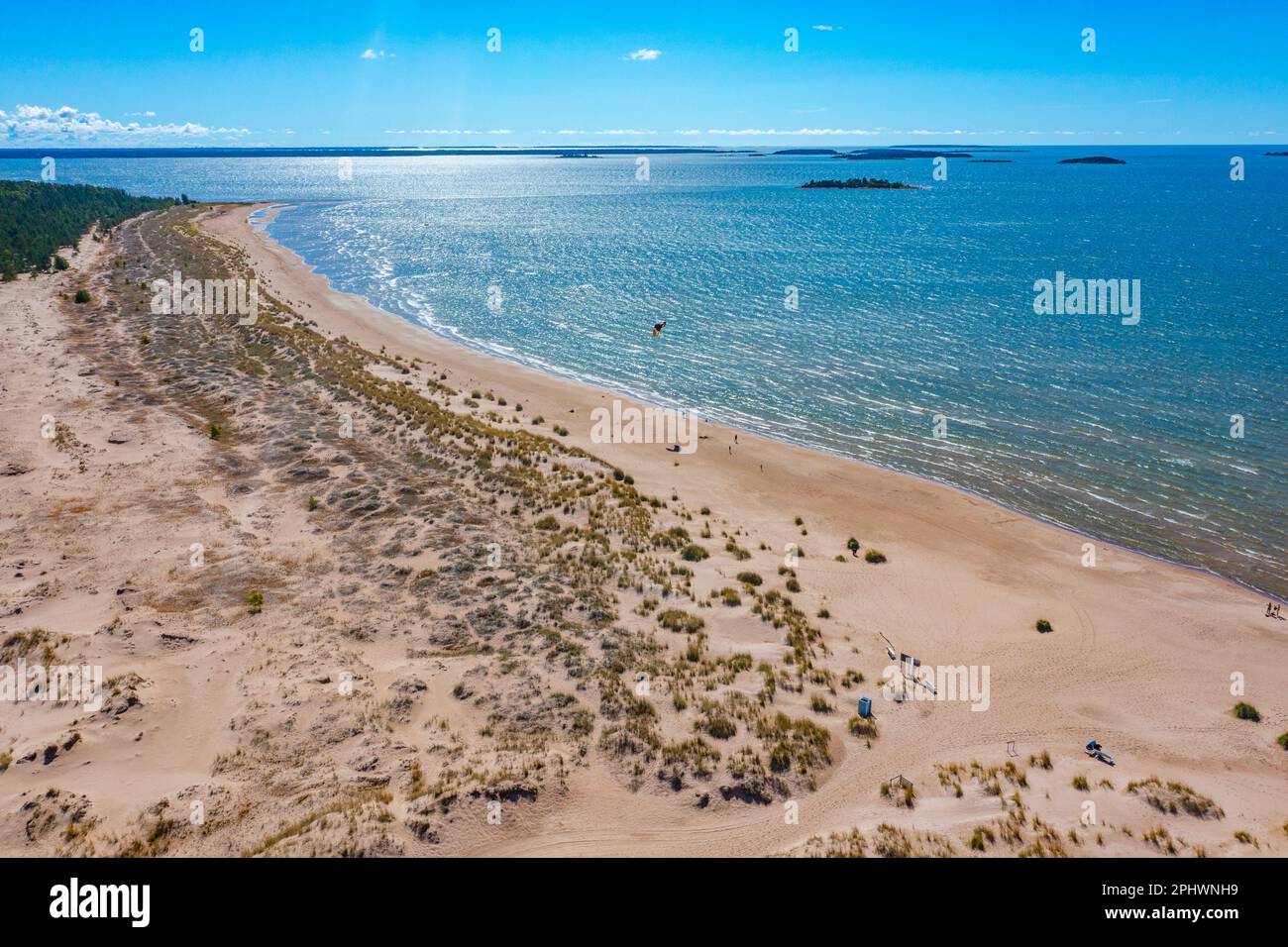 Panorama view of Yyteri beach in Finland Stock Photo - Alamy