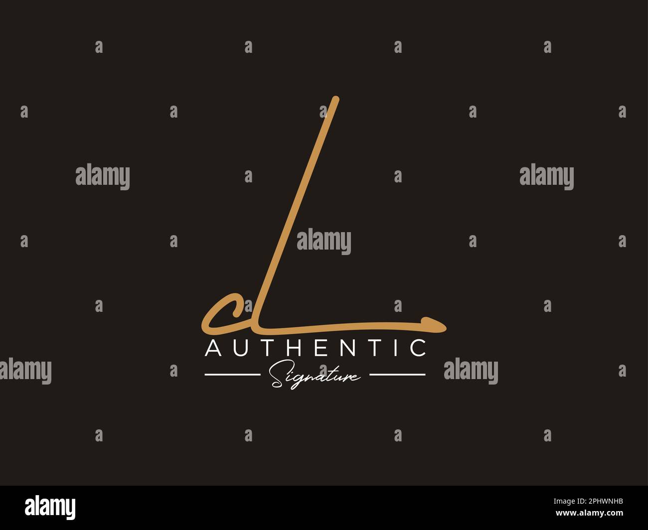Letter CL Signature Logo Template Vector Stock Vector Image & Art - Alamy