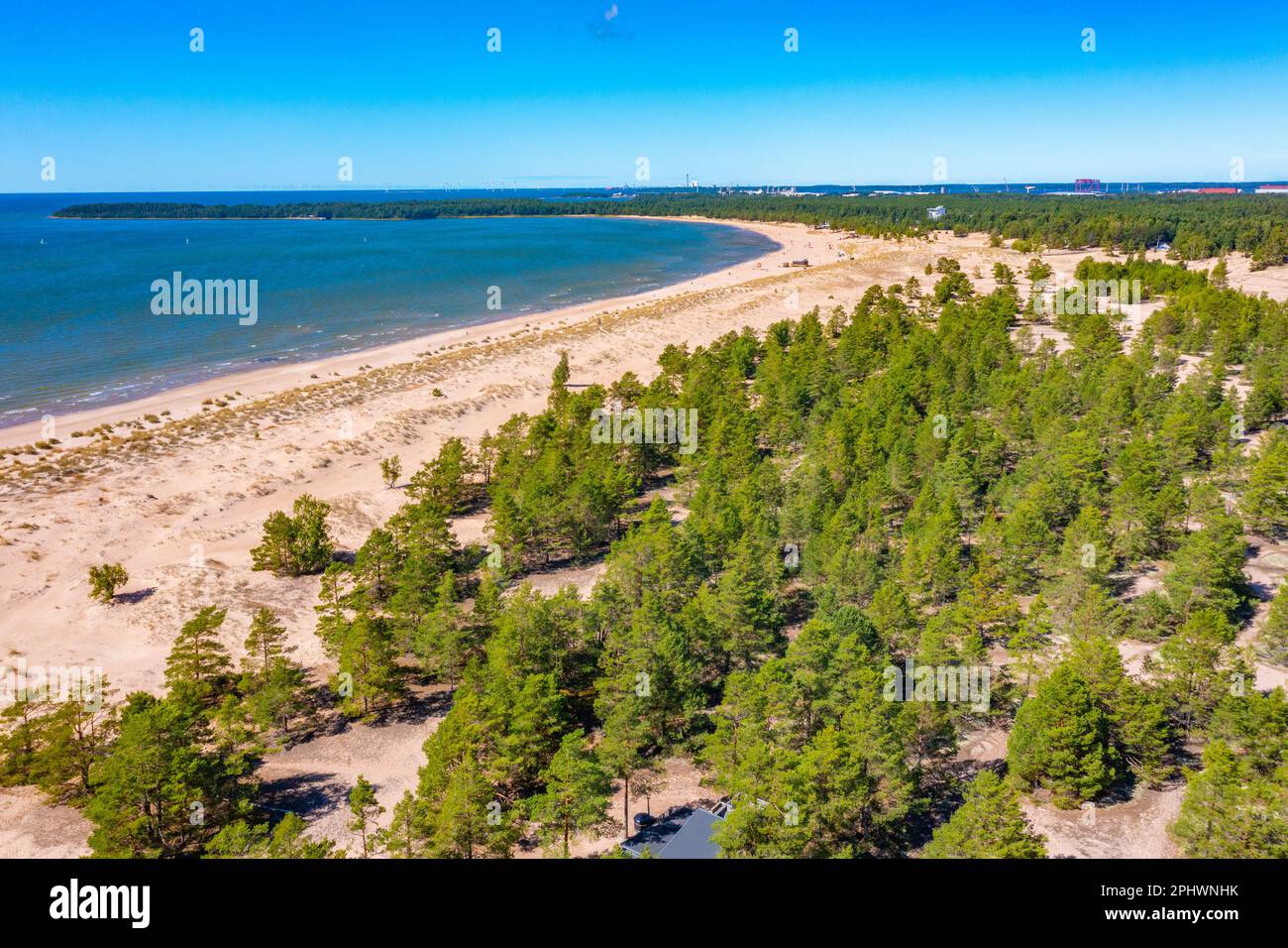 Panorama view of Yyteri beach in Finland Stock Photo - Alamy
