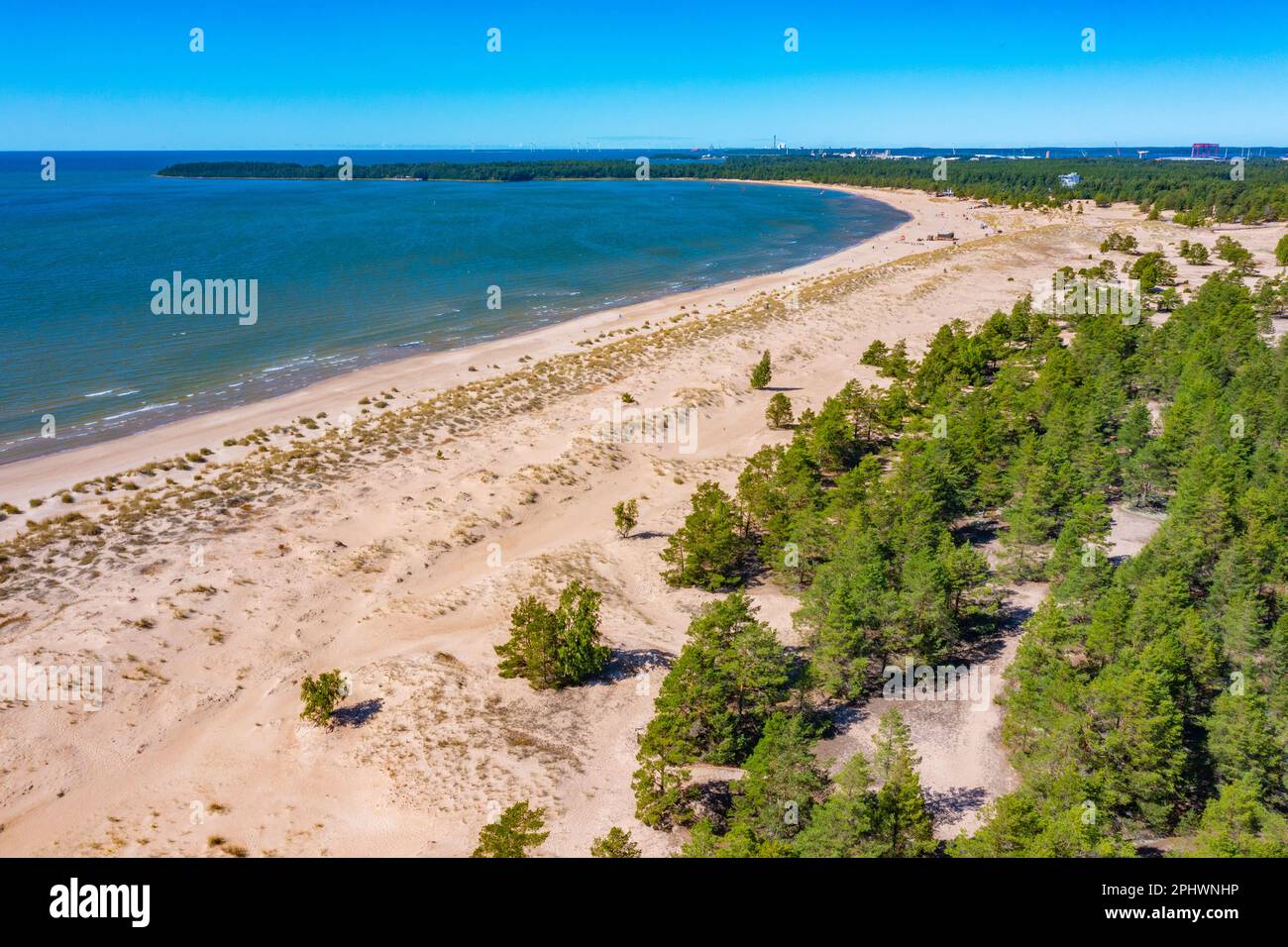 Panorama view of Yyteri beach in Finland Stock Photo - Alamy