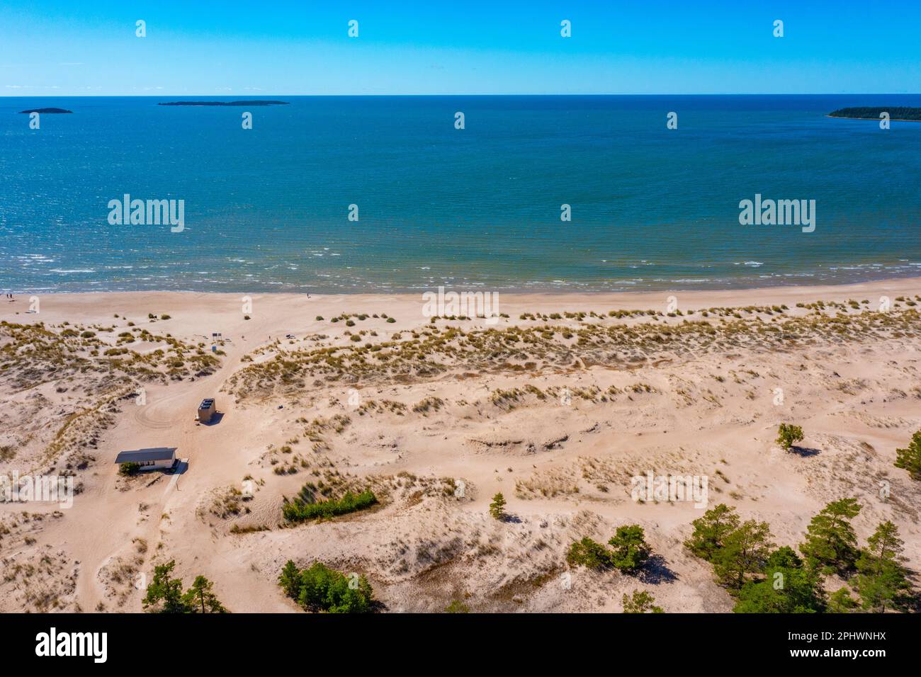 Panorama view of Yyteri beach in Finland Stock Photo - Alamy