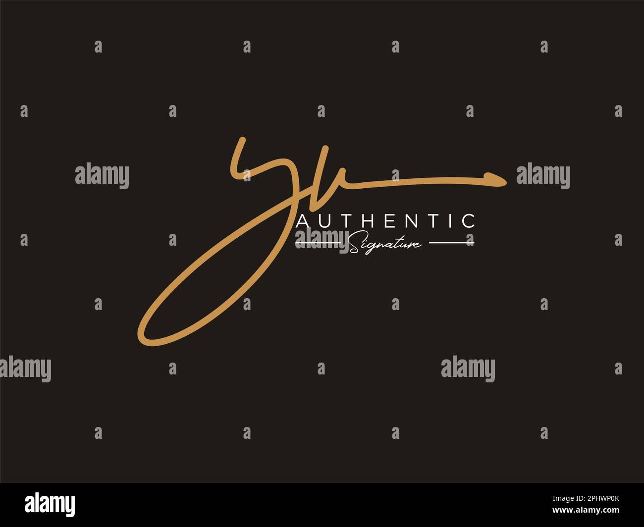 Letter YV Signature Logo Template Vector Stock Vector Image & Art - Alamy