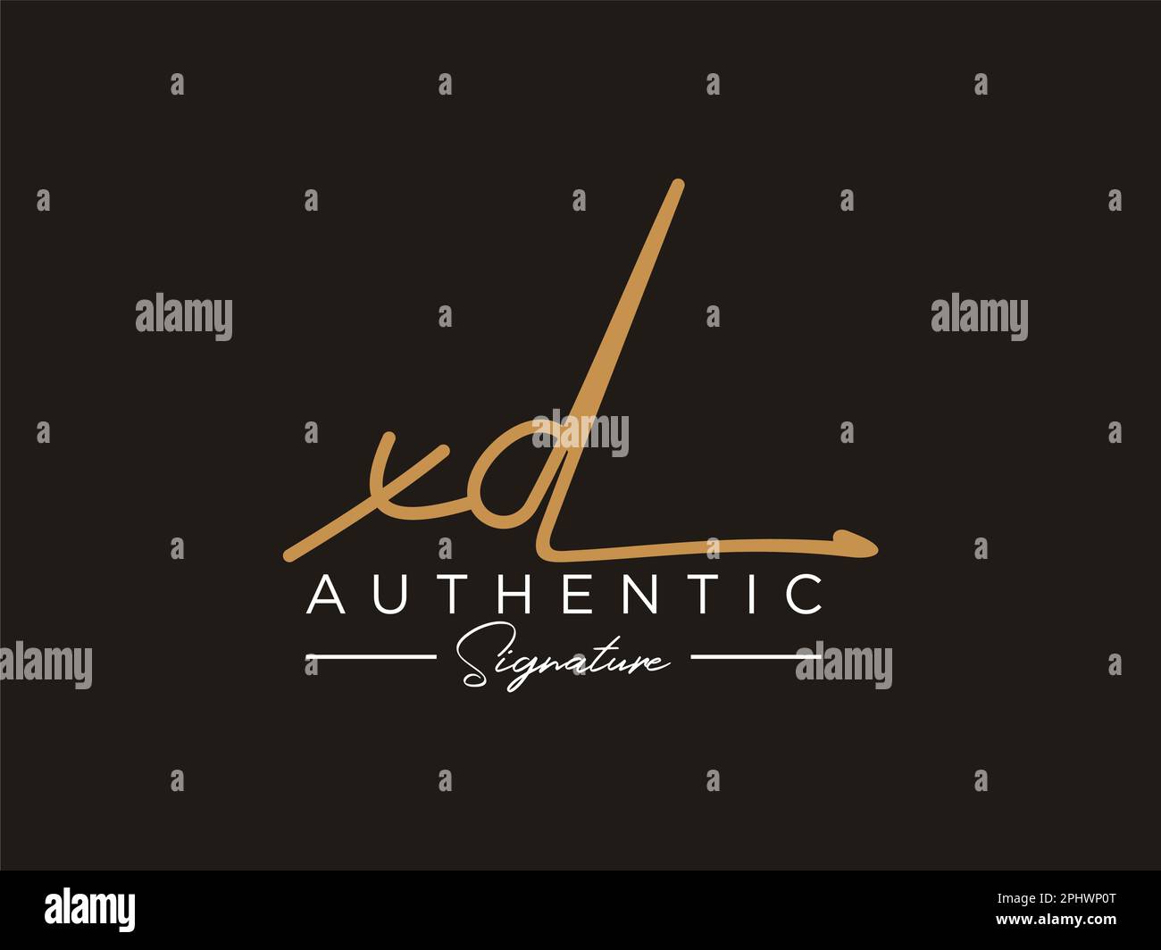 Letter XD Signature Logo Template Vector Stock Vector Image & Art - Alamy