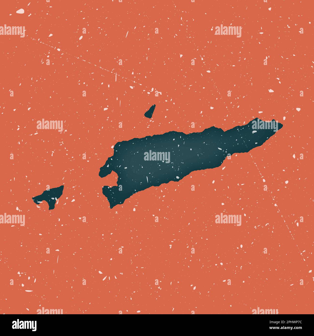 Timor-Leste vintage map. Grunge map of the country with distressed ...
