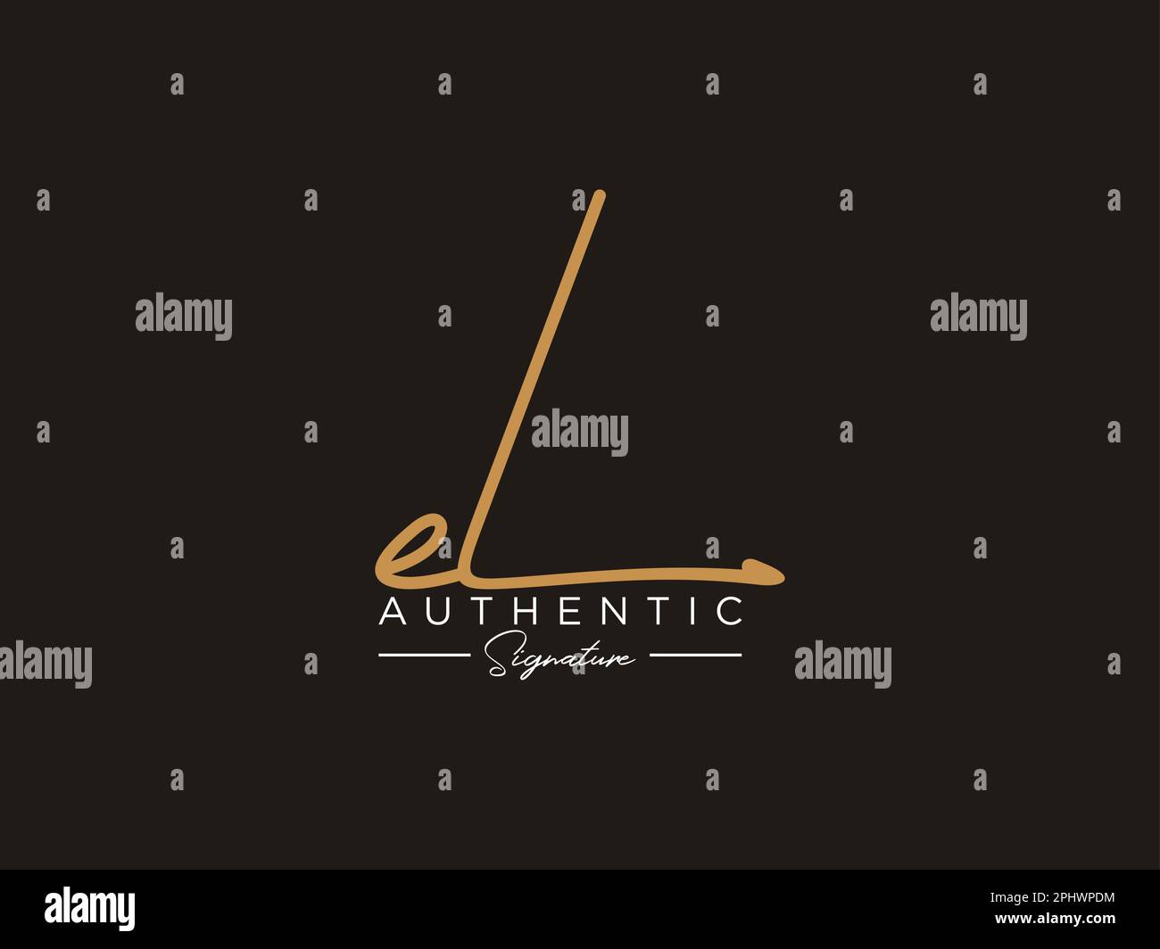 Letter EL Signature Logo Template Vector Stock Vector Image & Art - Alamy