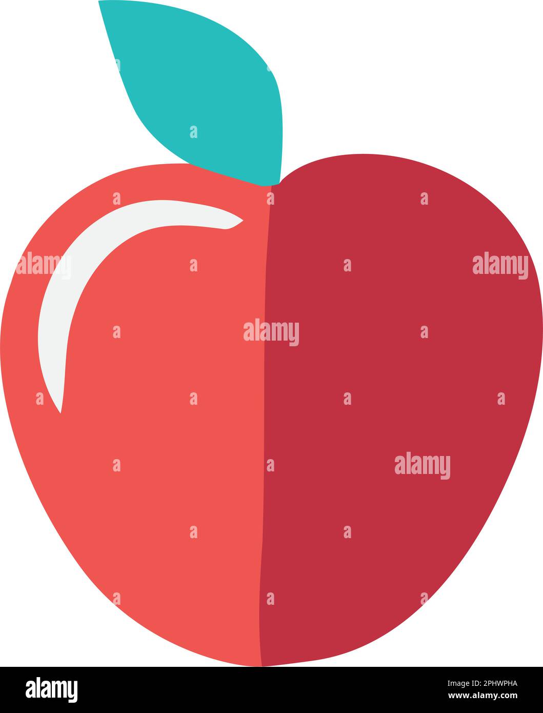 Fresh apple symbolizes healthy eating Stock Vector Image & Art - Alamy