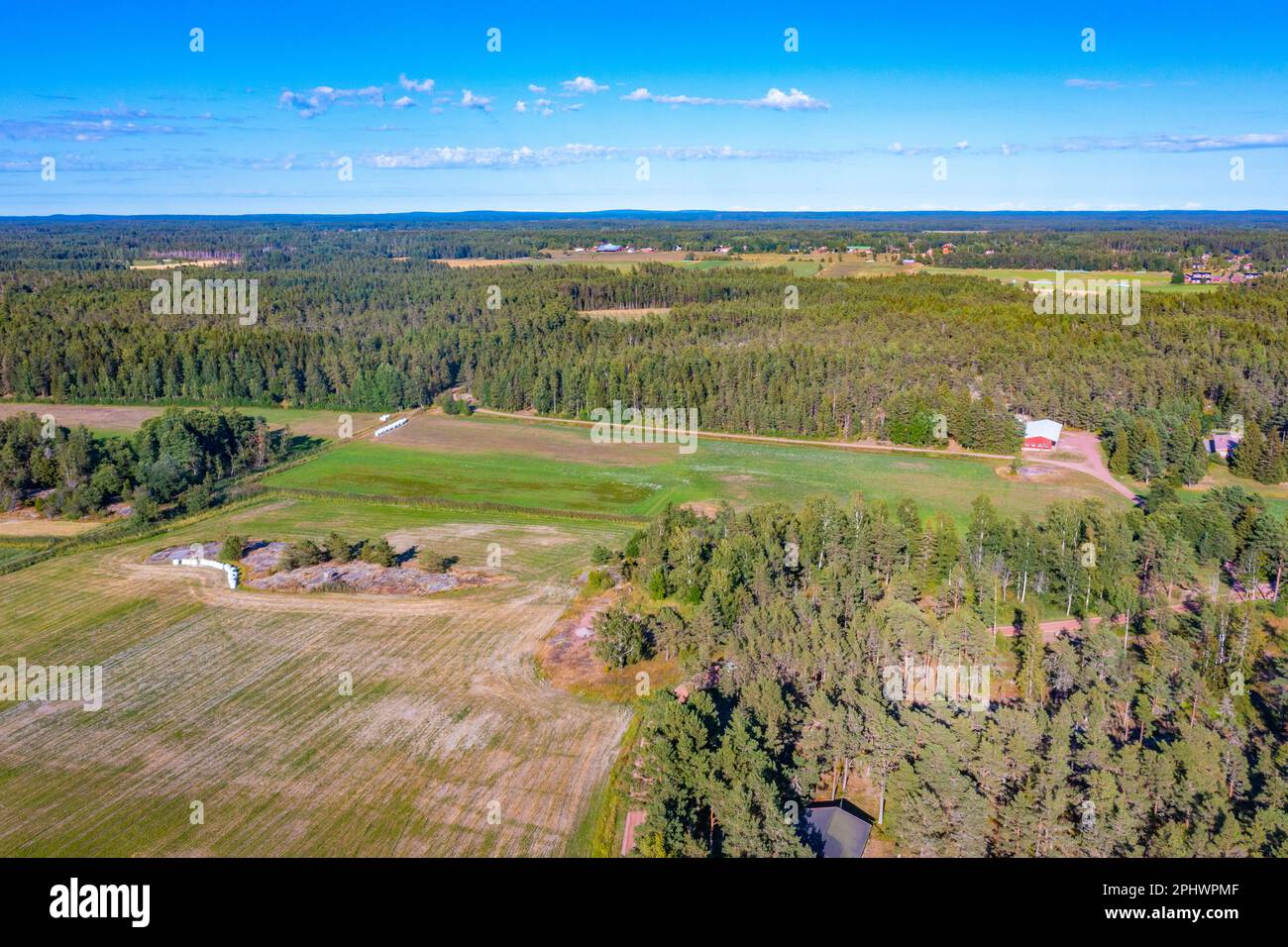 Red barn in rural finland hi-res stock photography and images - Alamy