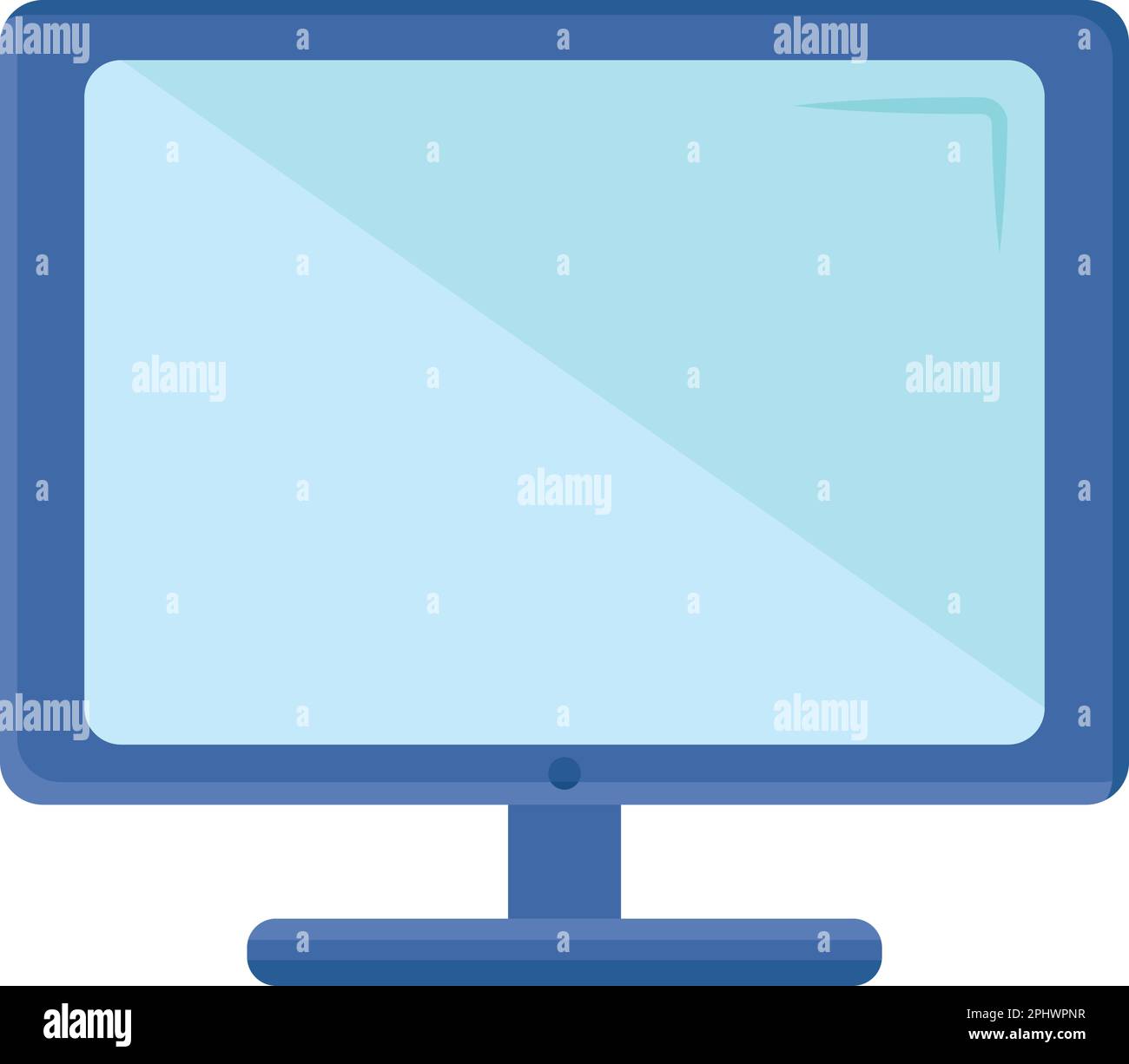 Modern computer monitor symbol flat screen design Stock Vector Image ...