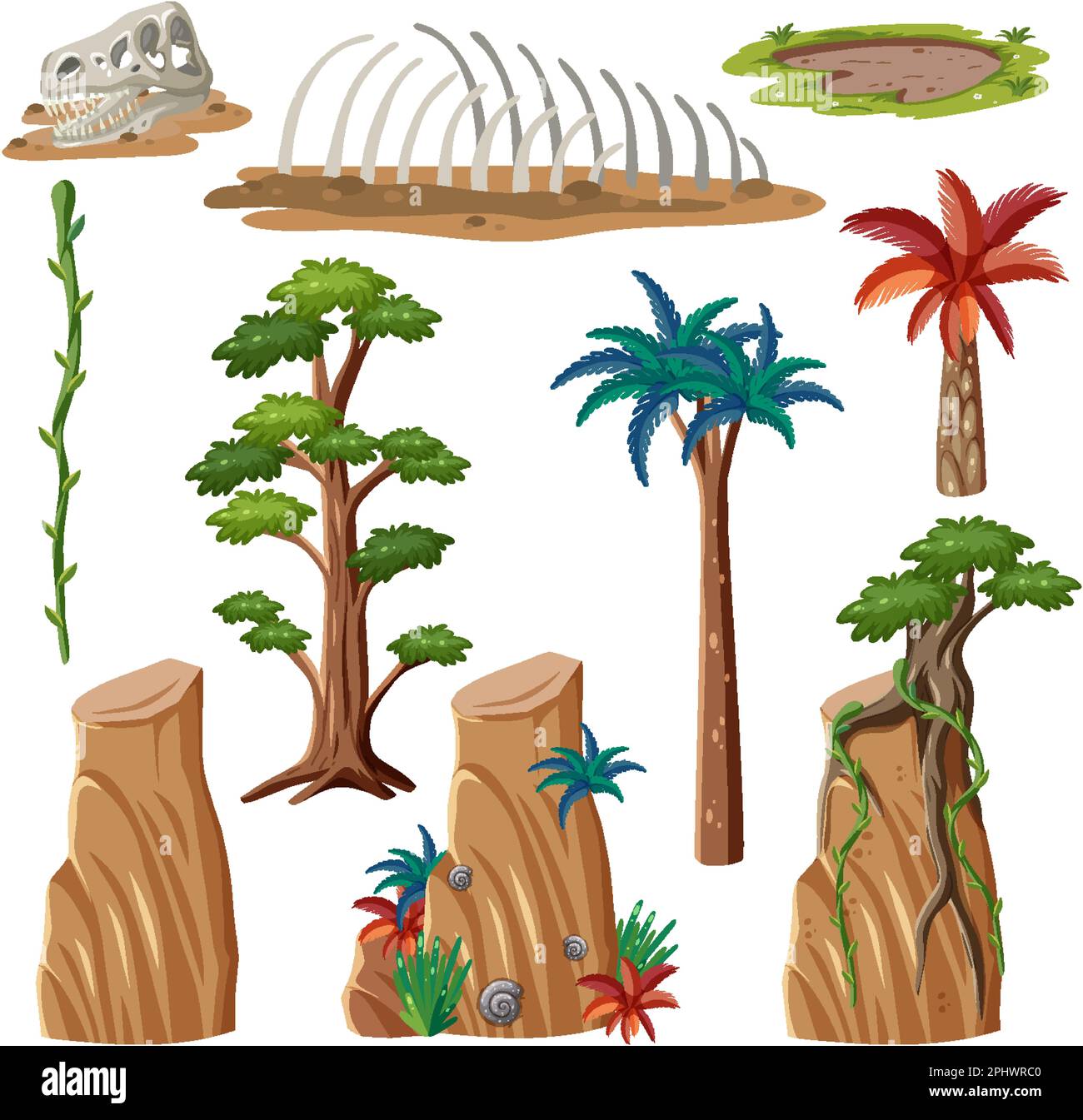 Prehistoric Plants Illustration