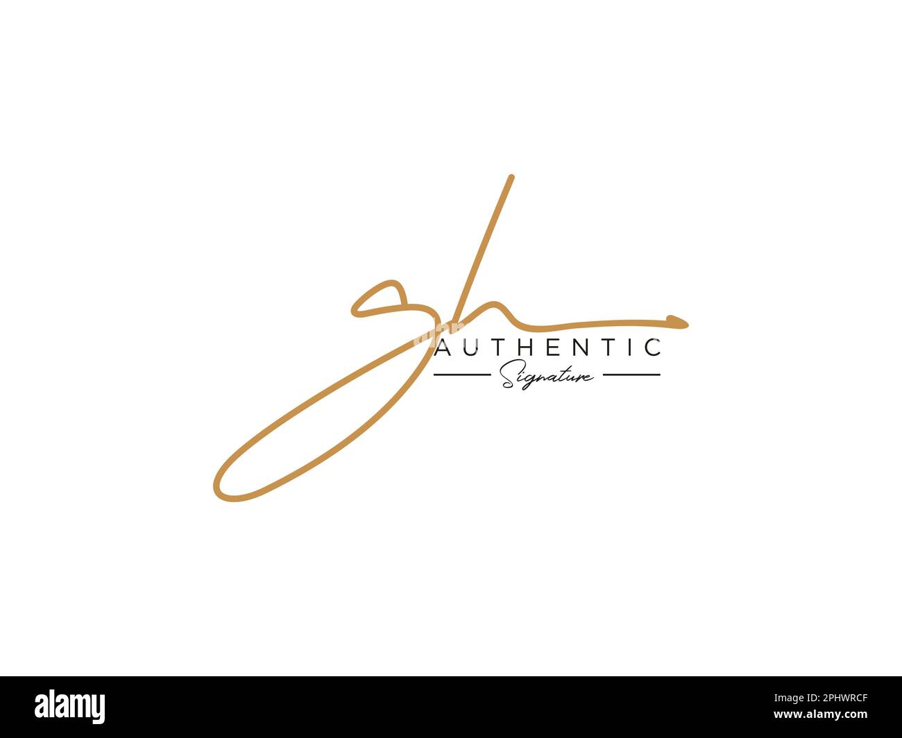 Letter GH Signature Logo Template Vector Stock Vector Image & Art - Alamy