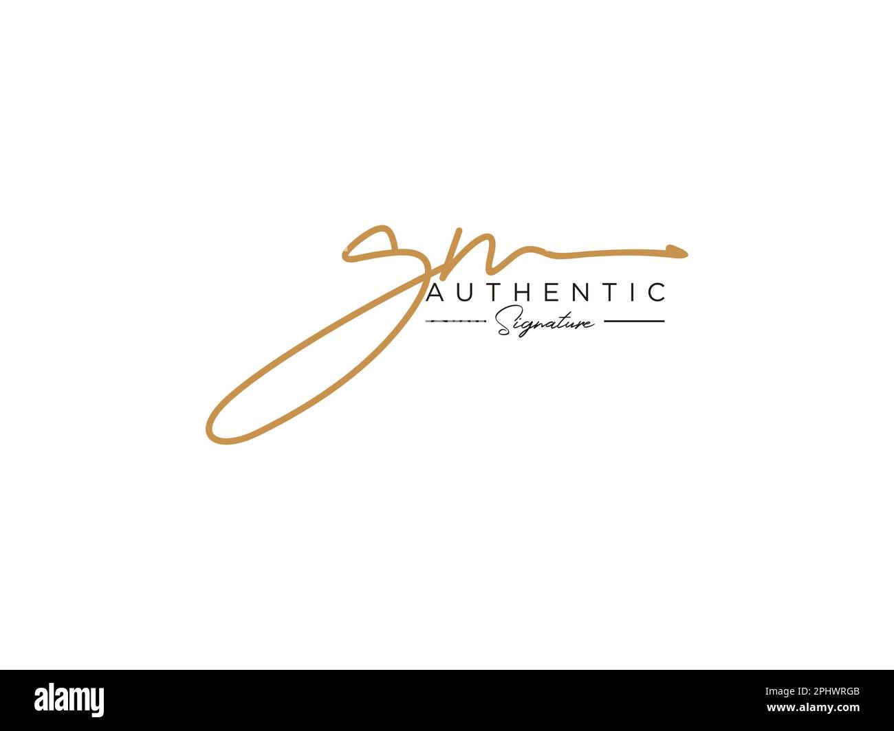 Letter GM Signature Logo Template Vector Stock Vector Image & Art - Alamy