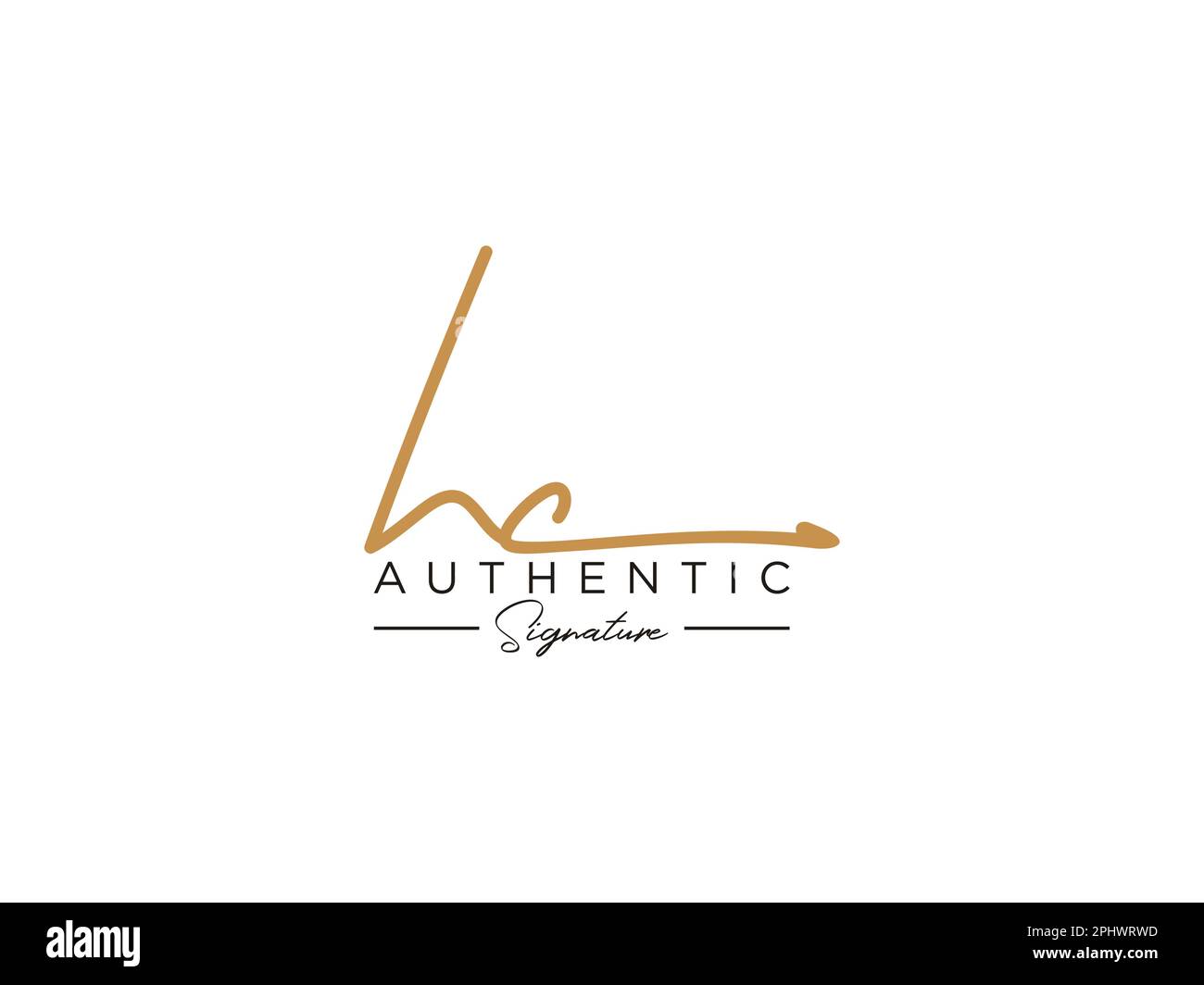 Letter HC Signature Logo Template Vector Stock Vector Image & Art - Alamy