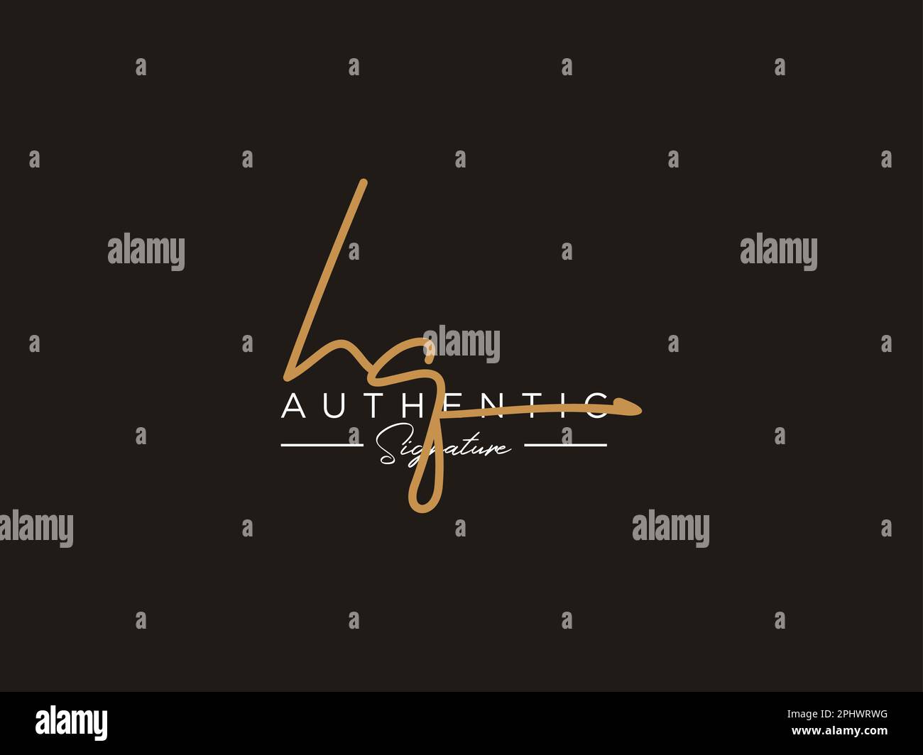 Letter HQ Signature Logo Template Vector Stock Vector Image & Art - Alamy