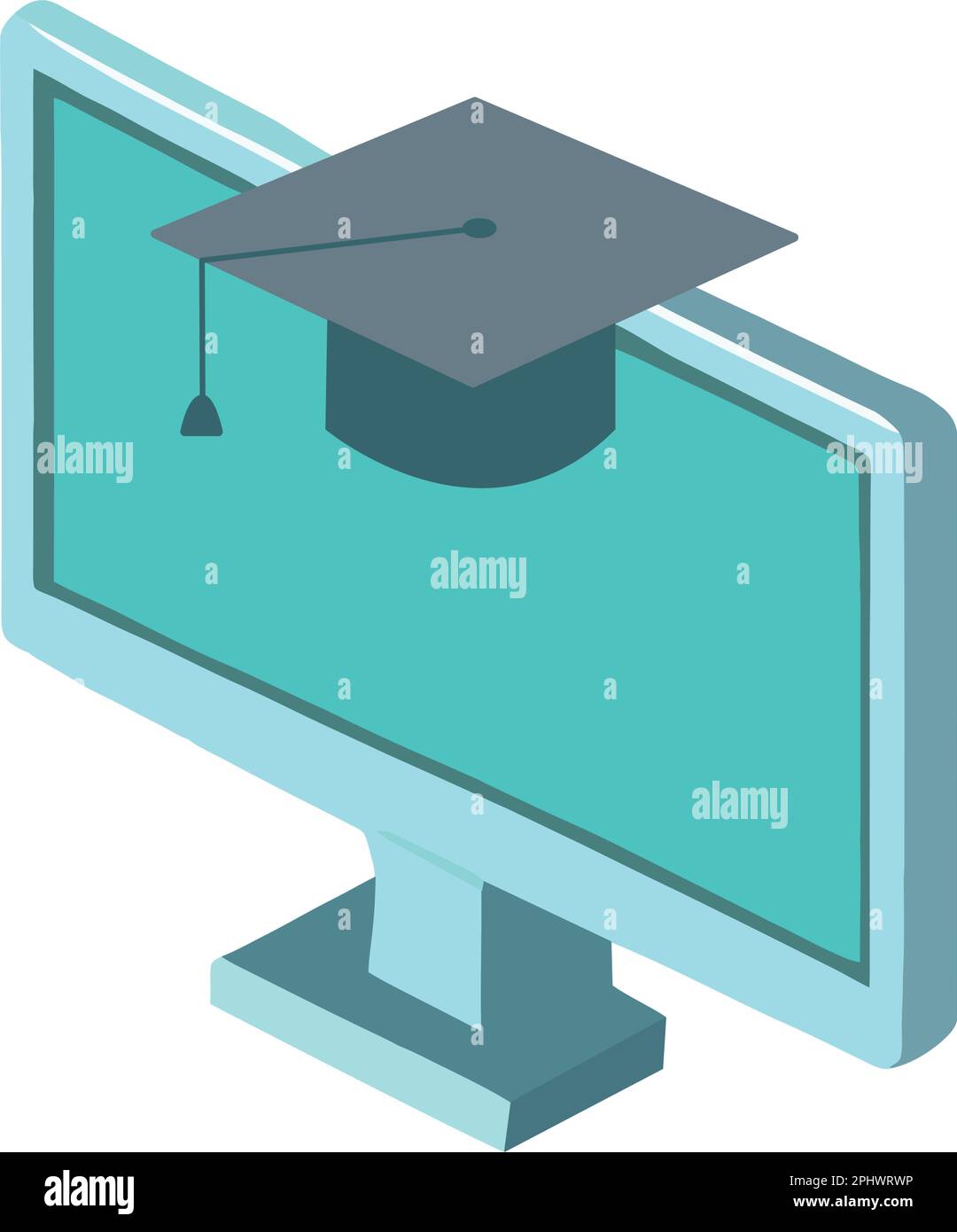desktop symbolizing education and learning Stock Vector Image & Art - Alamy