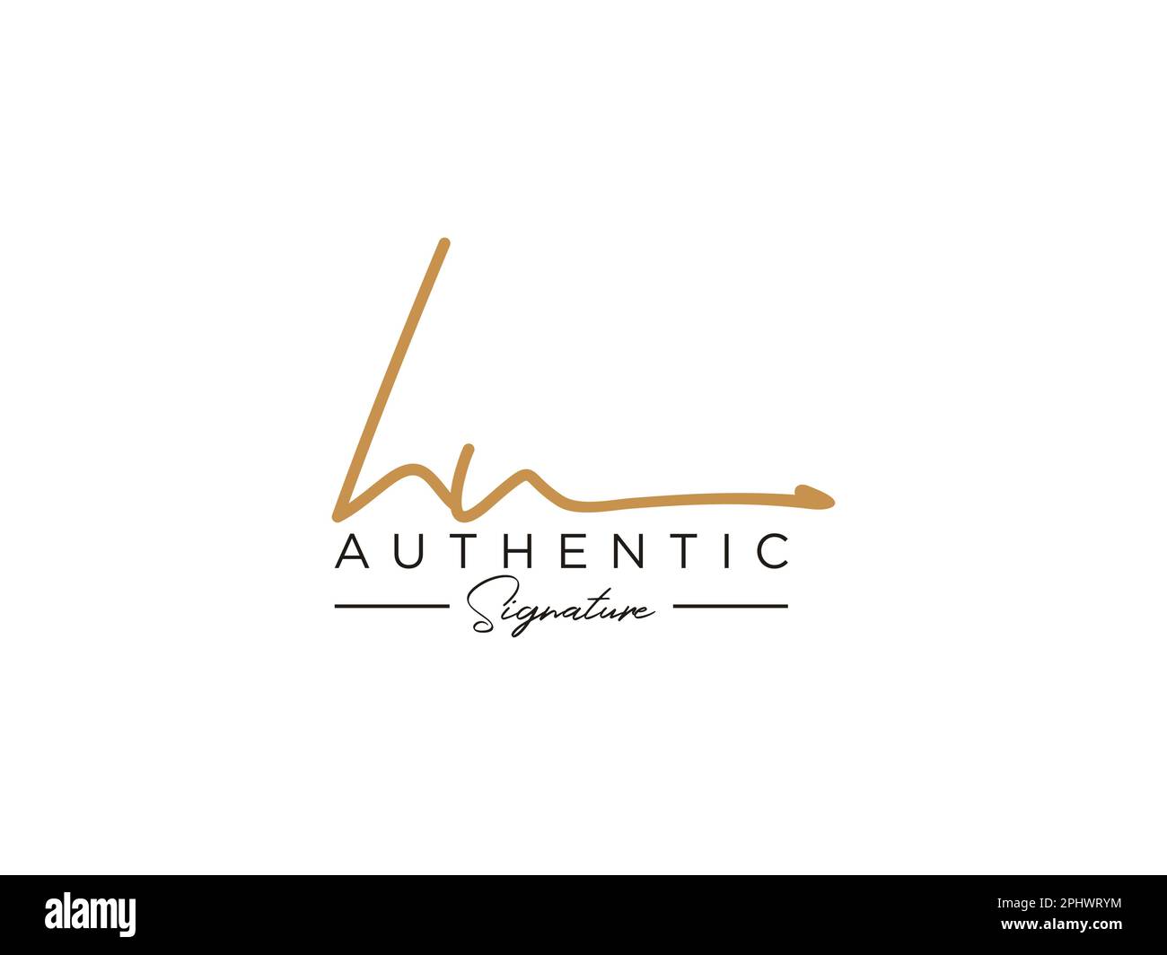 Letter HU Signature Logo Template Vector Stock Vector Image & Art - Alamy