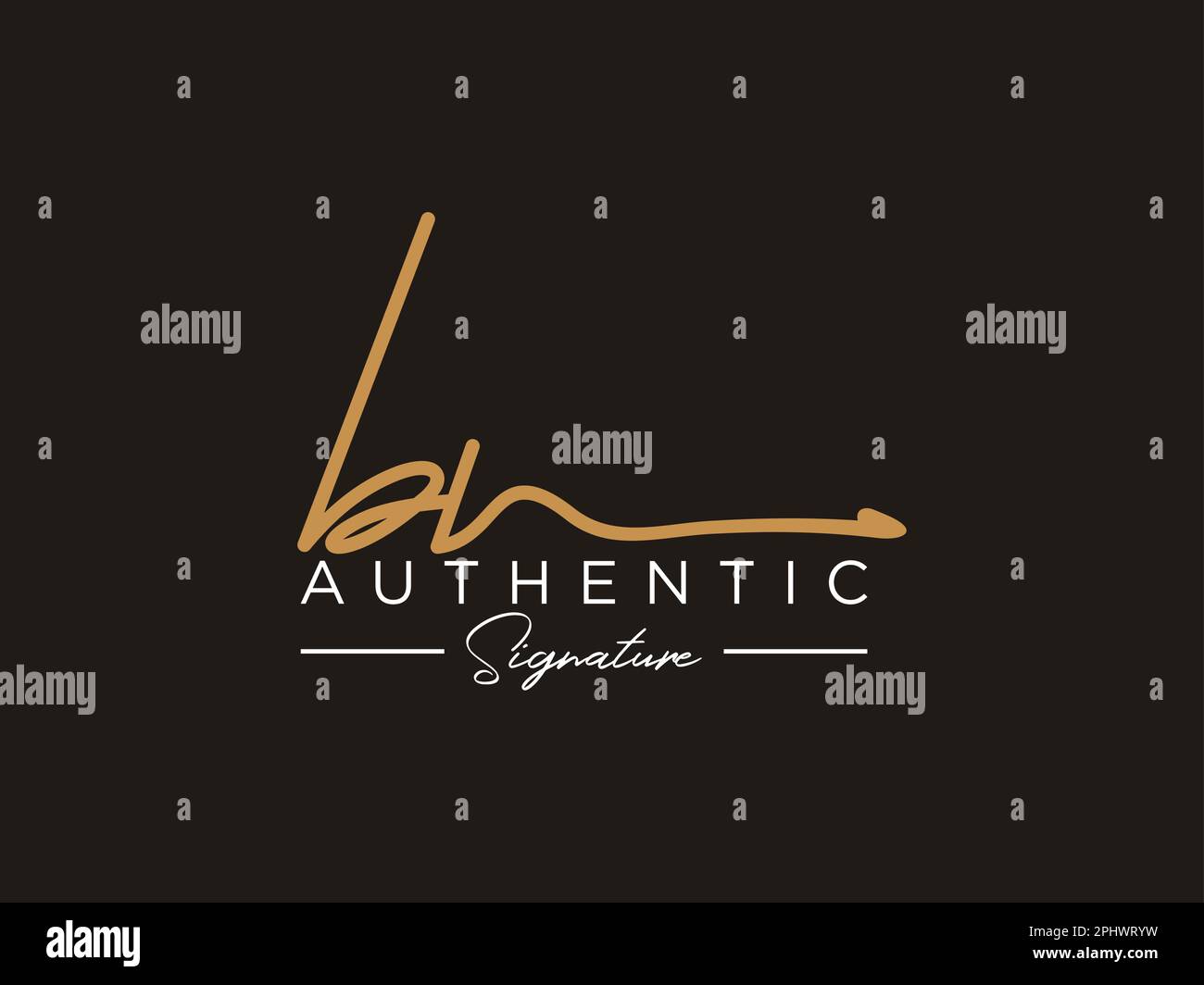 Letter BN Signature Logo Template Vector Stock Vector Image & Art - Alamy