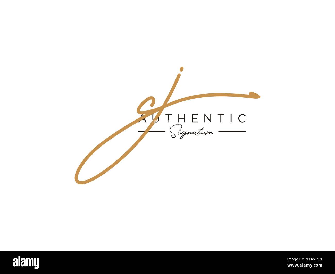 Letter CJ Signature Logo Template Vector Stock Vector Image & Art - Alamy