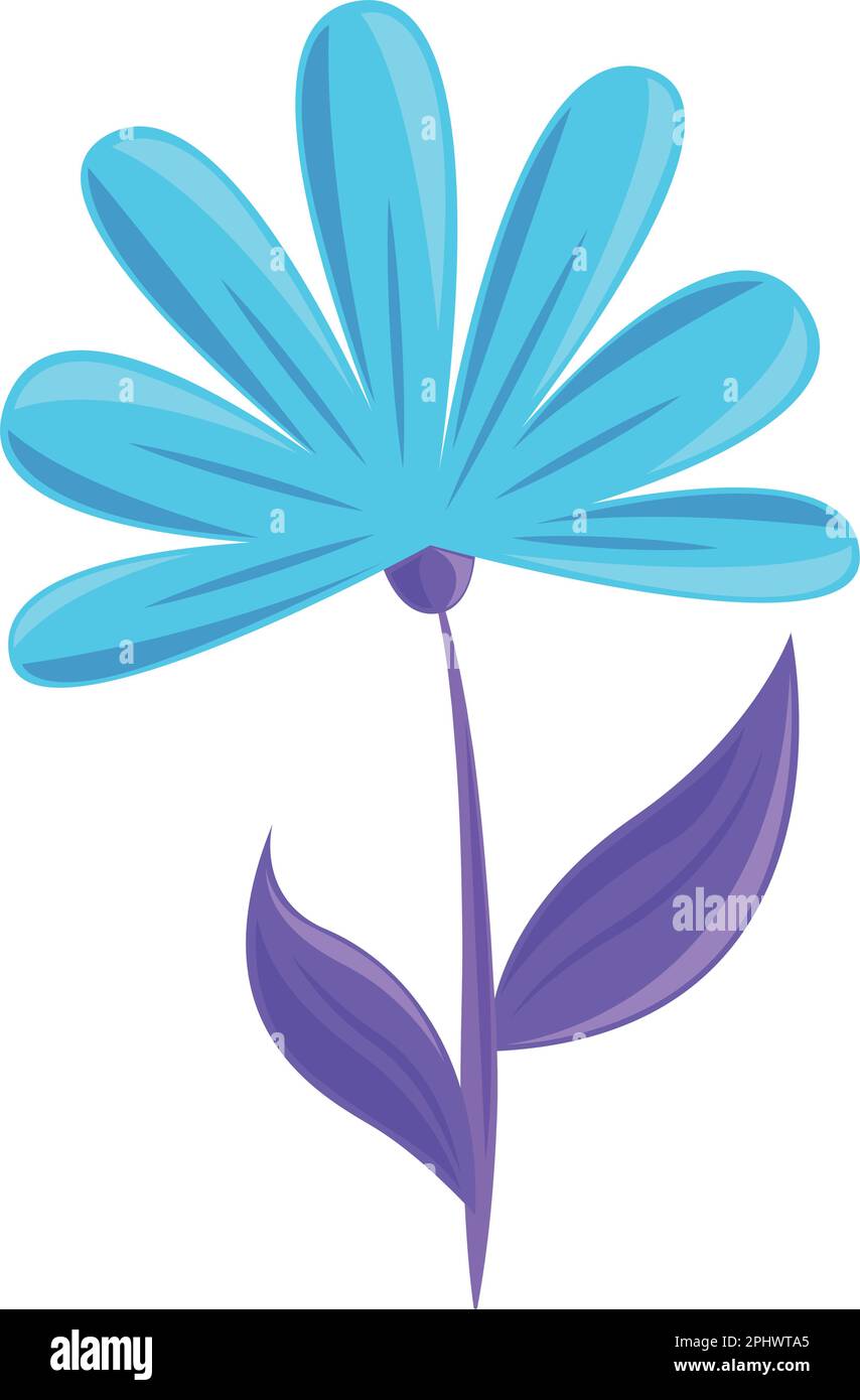 blue flower spring icon Stock Vector Image & Art - Alamy