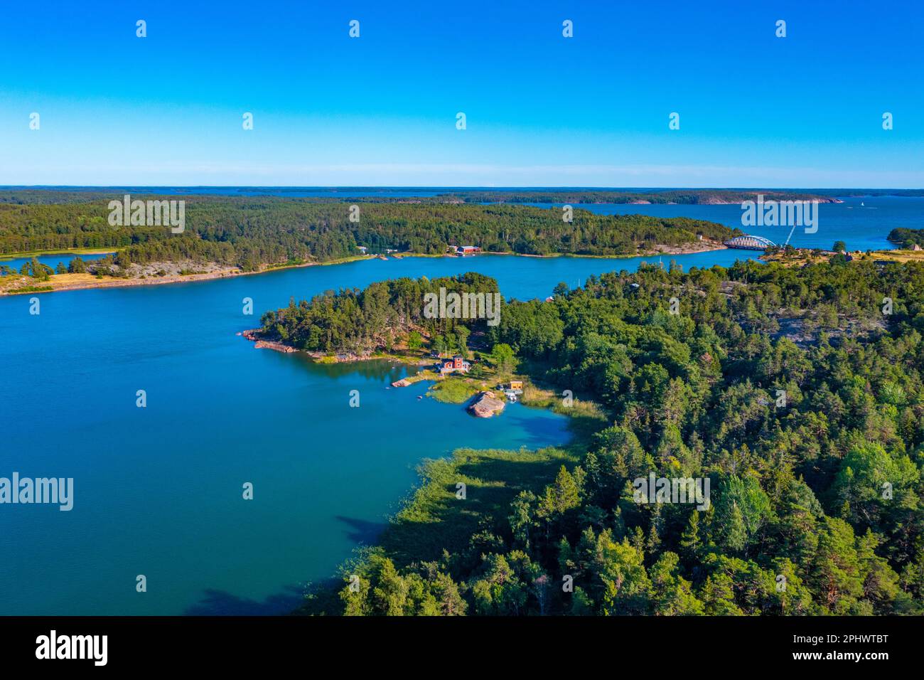 Panorama view of Aland islands near Bomarsund in Finland Stock Photo ...