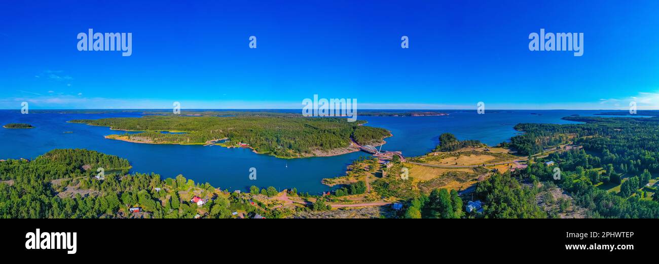 Panorama view of Aland islands near Bomarsund in Finland Stock Photo ...