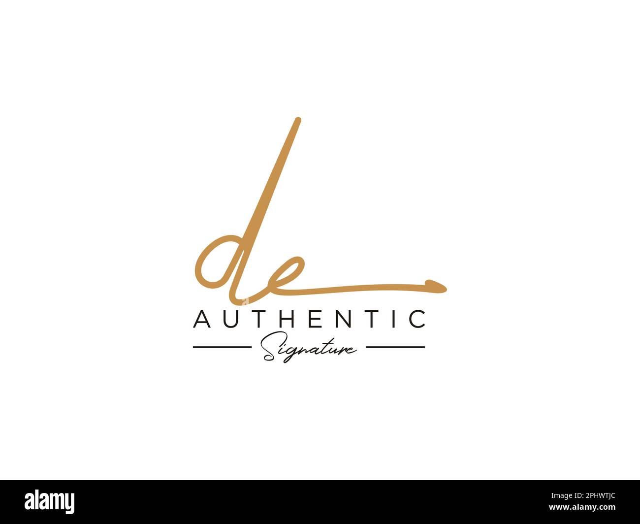 De signature Stock Vector Images - Alamy