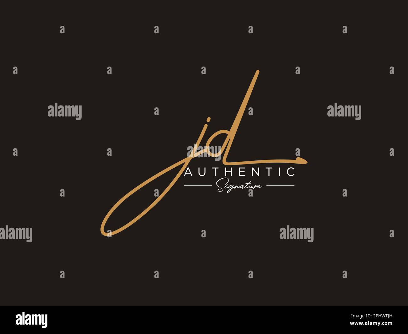 Letter JD Signature Logo Template Vector Stock Vector Image & Art - Alamy